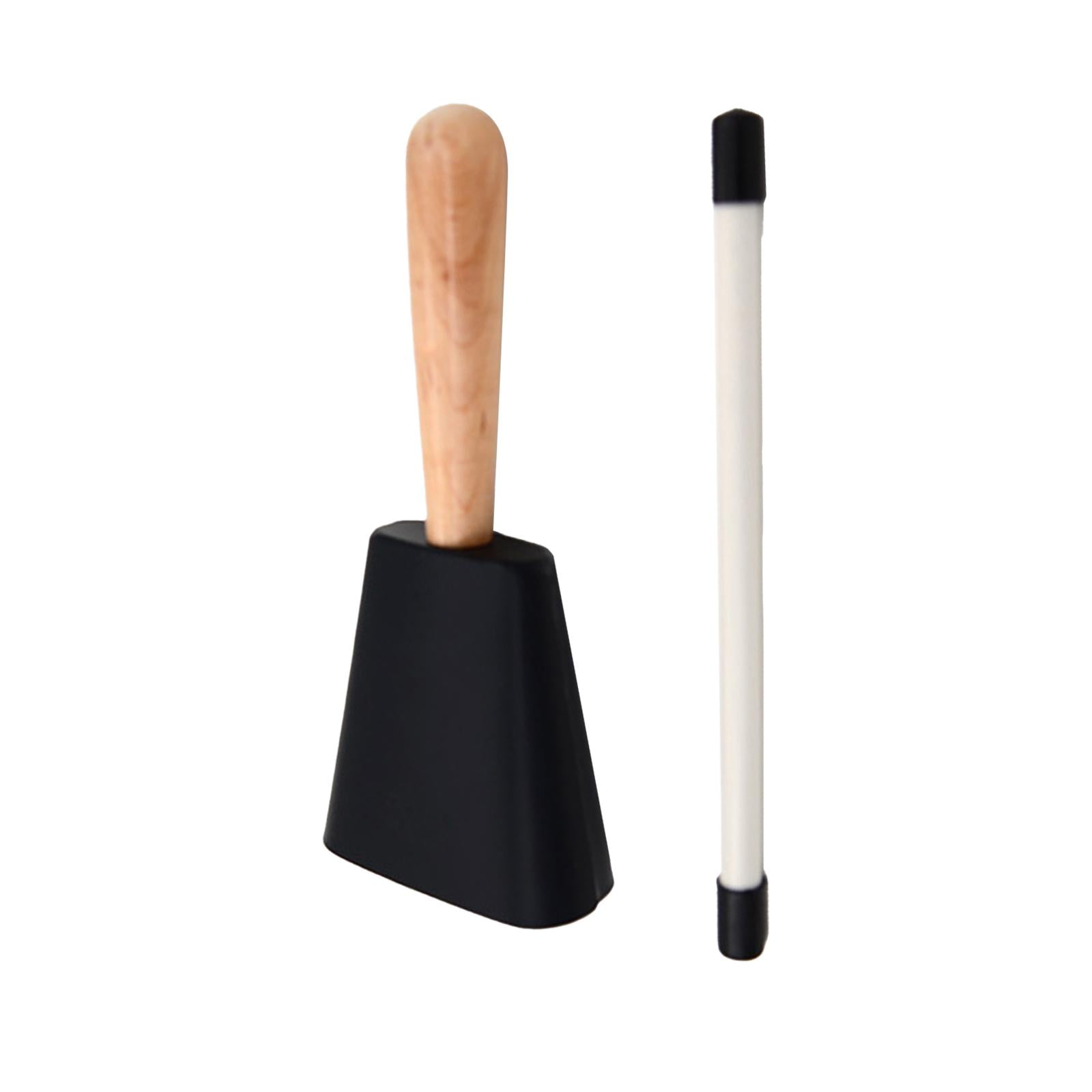 Kokiya Cowbell Music Toys Wooden Handle Reusable Fitments Metal Cowbell ...