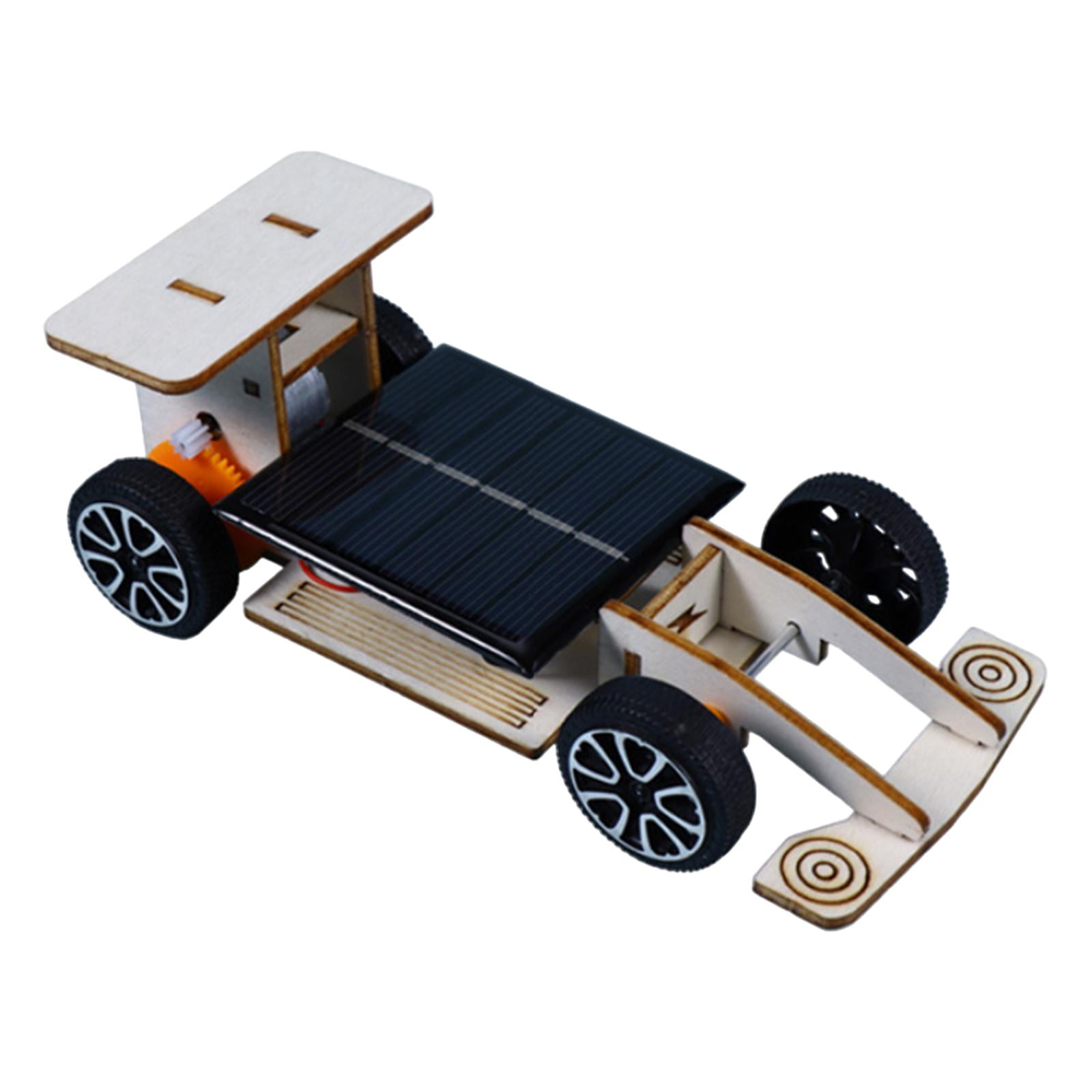 Kokiya DIY Mini Solar Racing Car Toy Classroom Teaching Wooden Car Vehicle Model DIY 3D ...