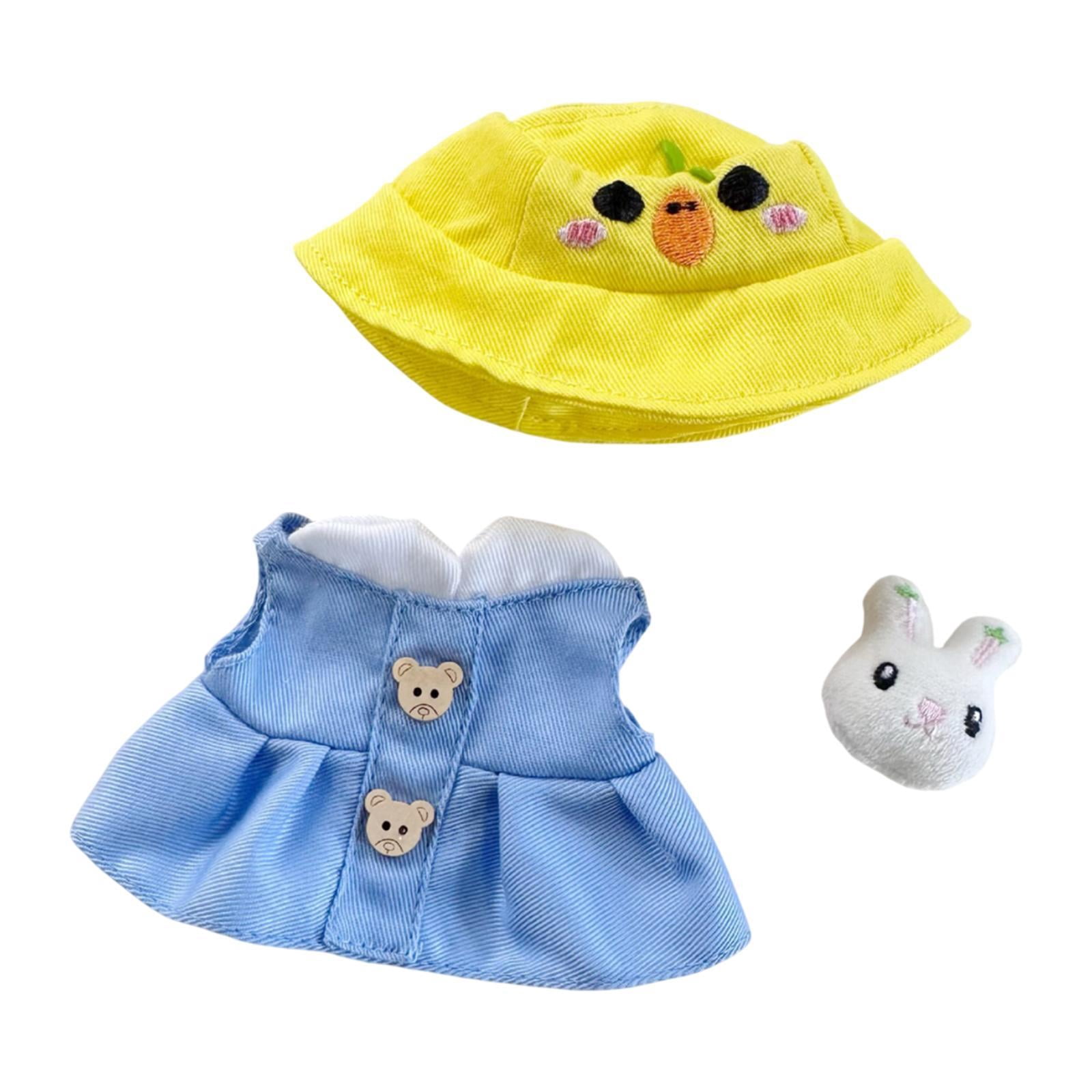 Kokiya Doll Clothes for 15/17cm Doll Stuffed Doll Sleeveless Dress Set ...