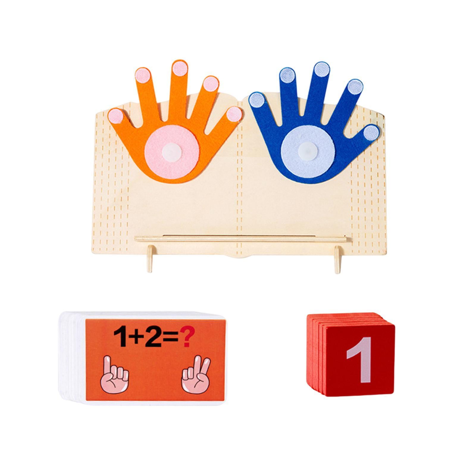 Kokiya Felt Board Finger Numbers Counting Toy Math Game for 3-5 Year ...