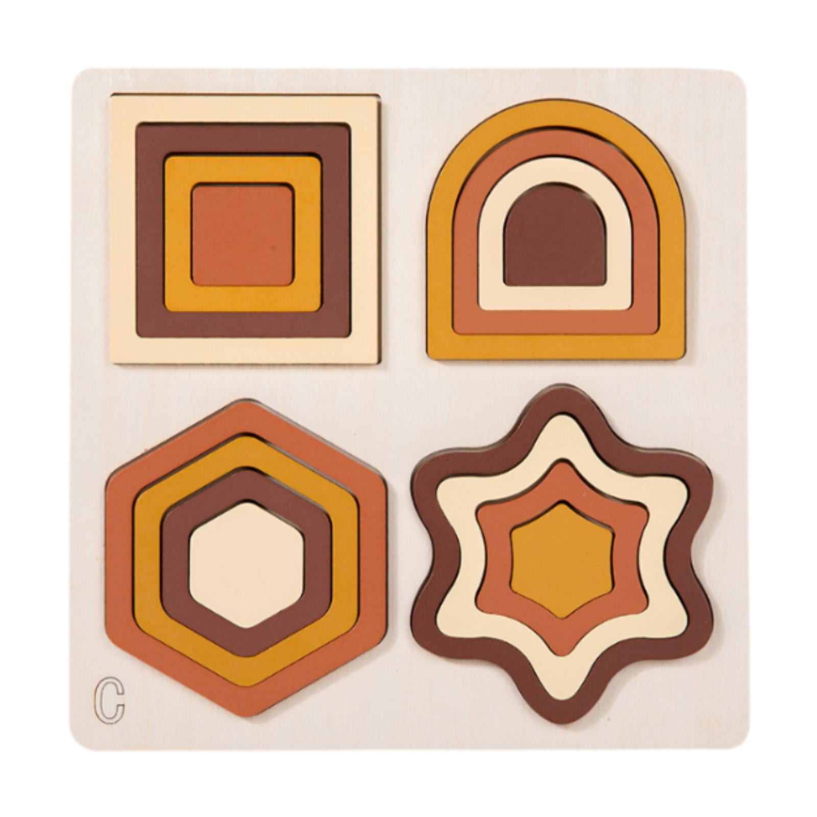 Kokiya Geometric Shape Sorting Shape Matching Board for 3 4 5 6 Years ...