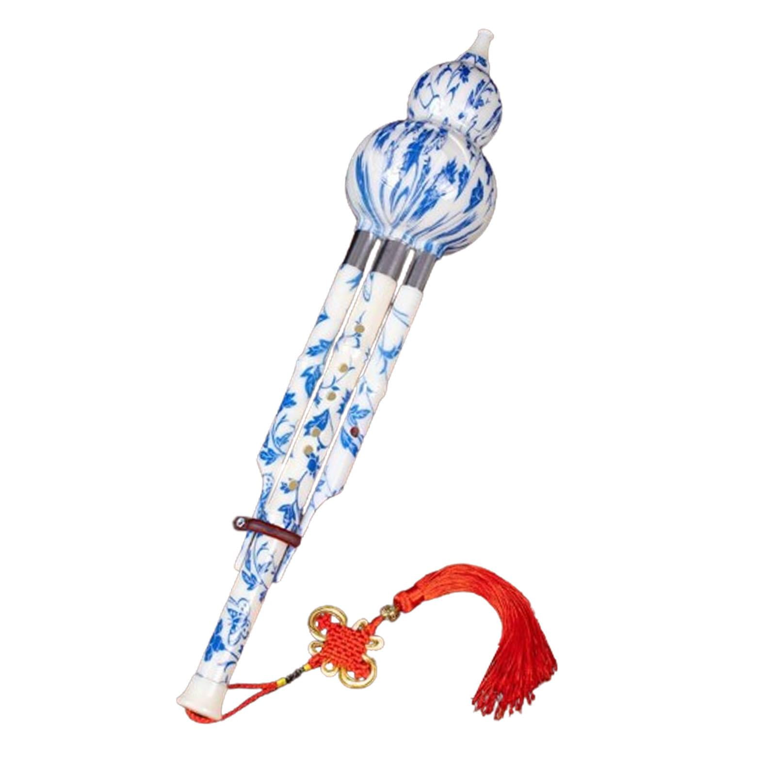 Kokiya Hulusi Wind Instrument with Mouthpiece Gourd Hlute for Playing ...