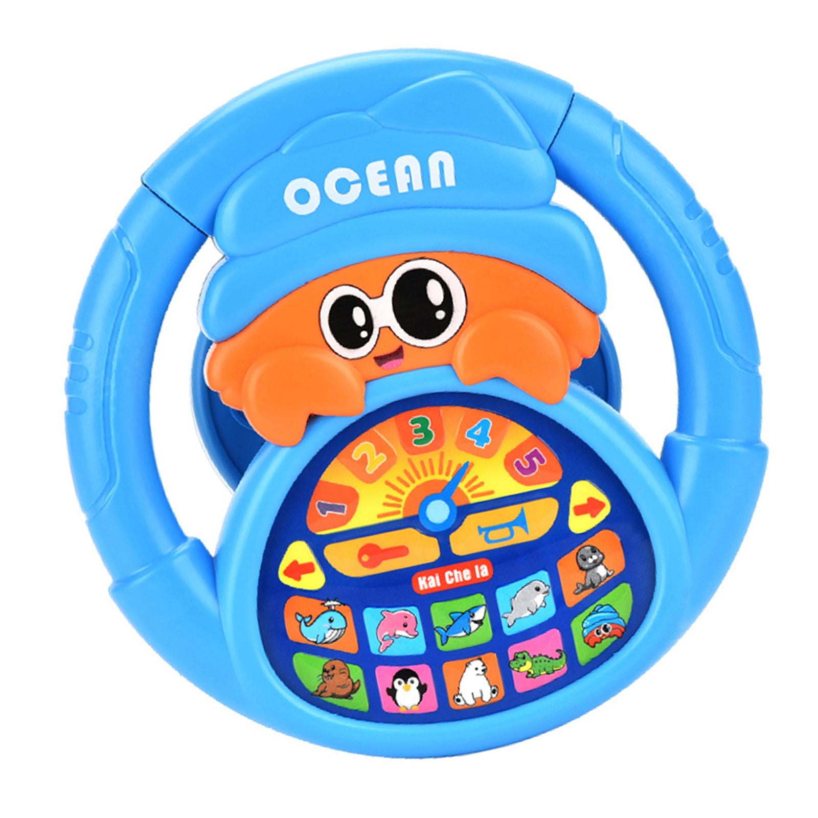 Kokiya Kids Steering Wheel Toy Simulated Driving Controller for Kids ...
