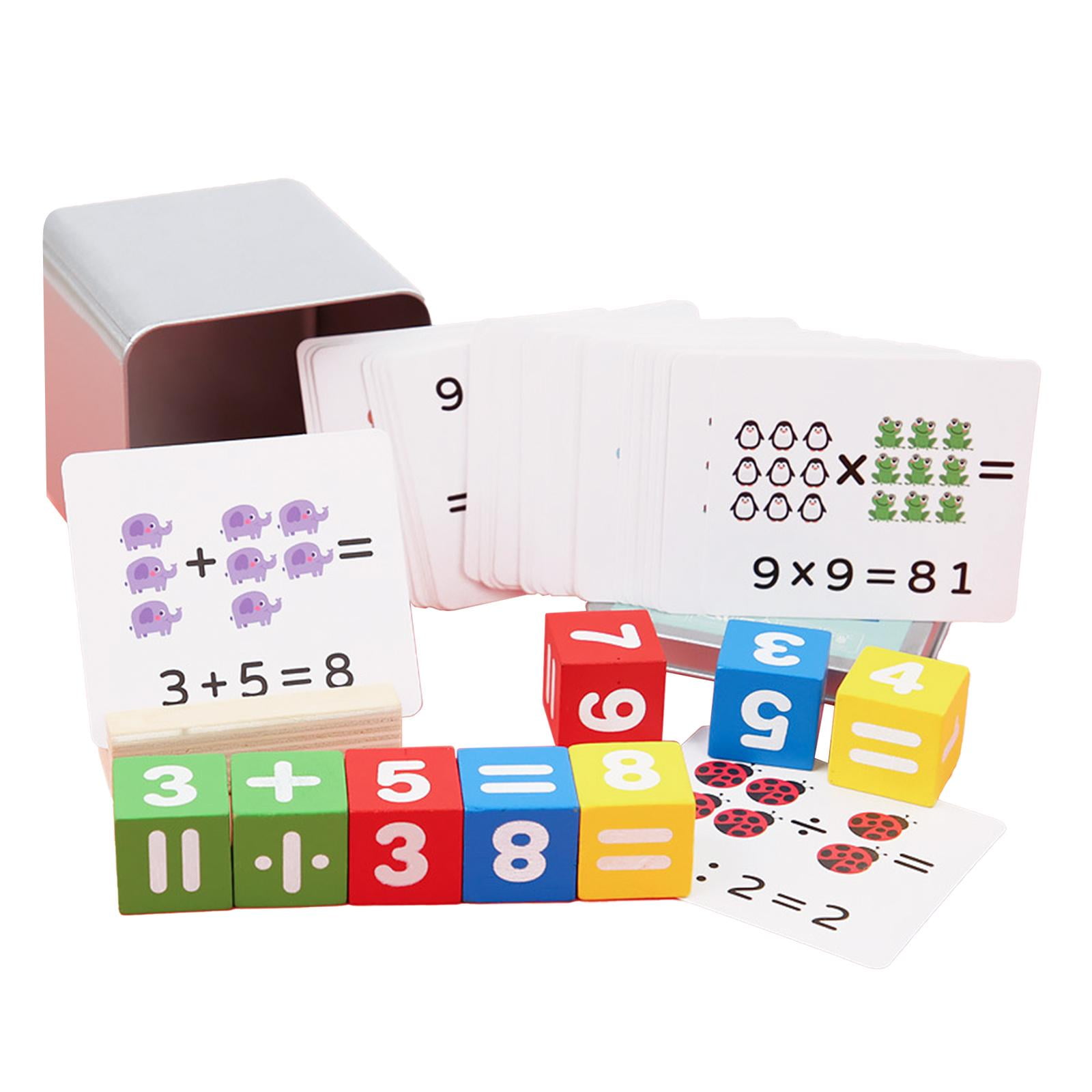 Kokiya Math Flash Card Game 8 number of blocks Sorting and Matching ...