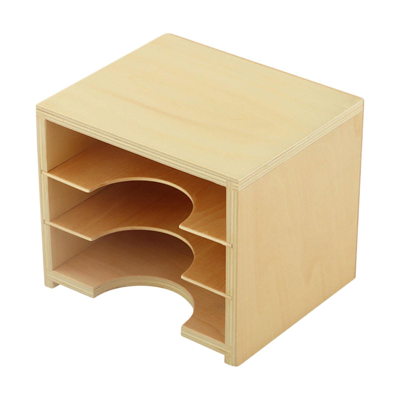 Kokiya Montessori Cards Display Box 3 Layers Card Holder for Children ...