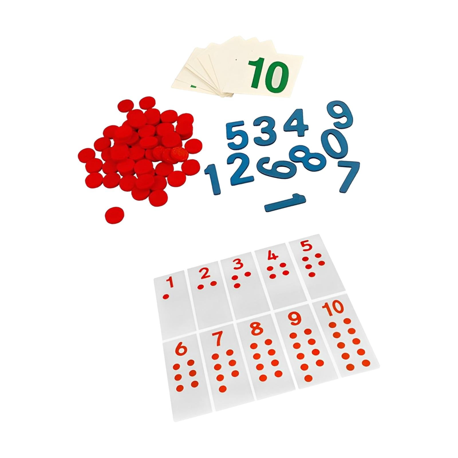 Kokiya Montessori Math Numbers Cards & Counters Mathematics Counting ...