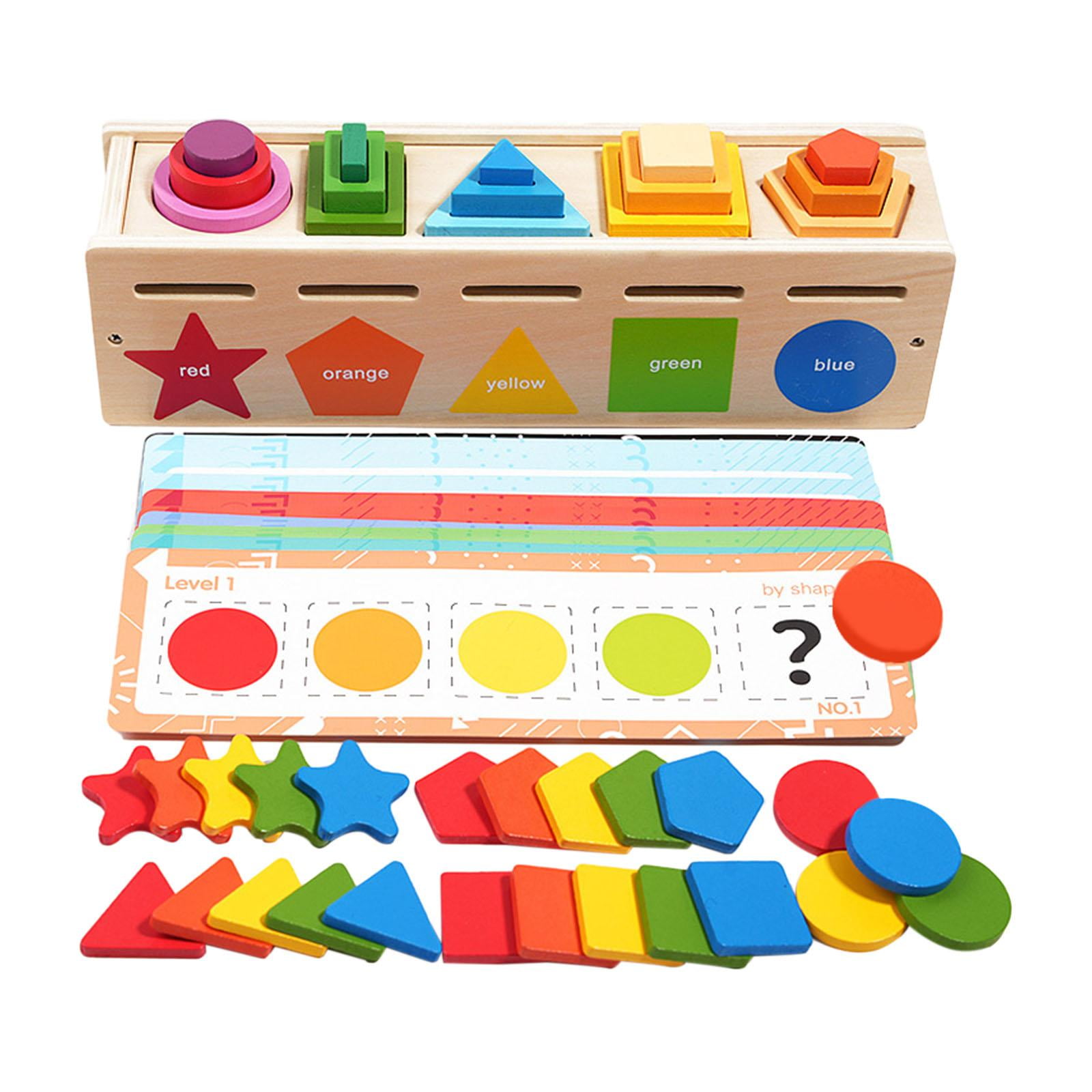 Kokiya Montessori Shape Color Sorting Toy Basic Skills Color Shape ...