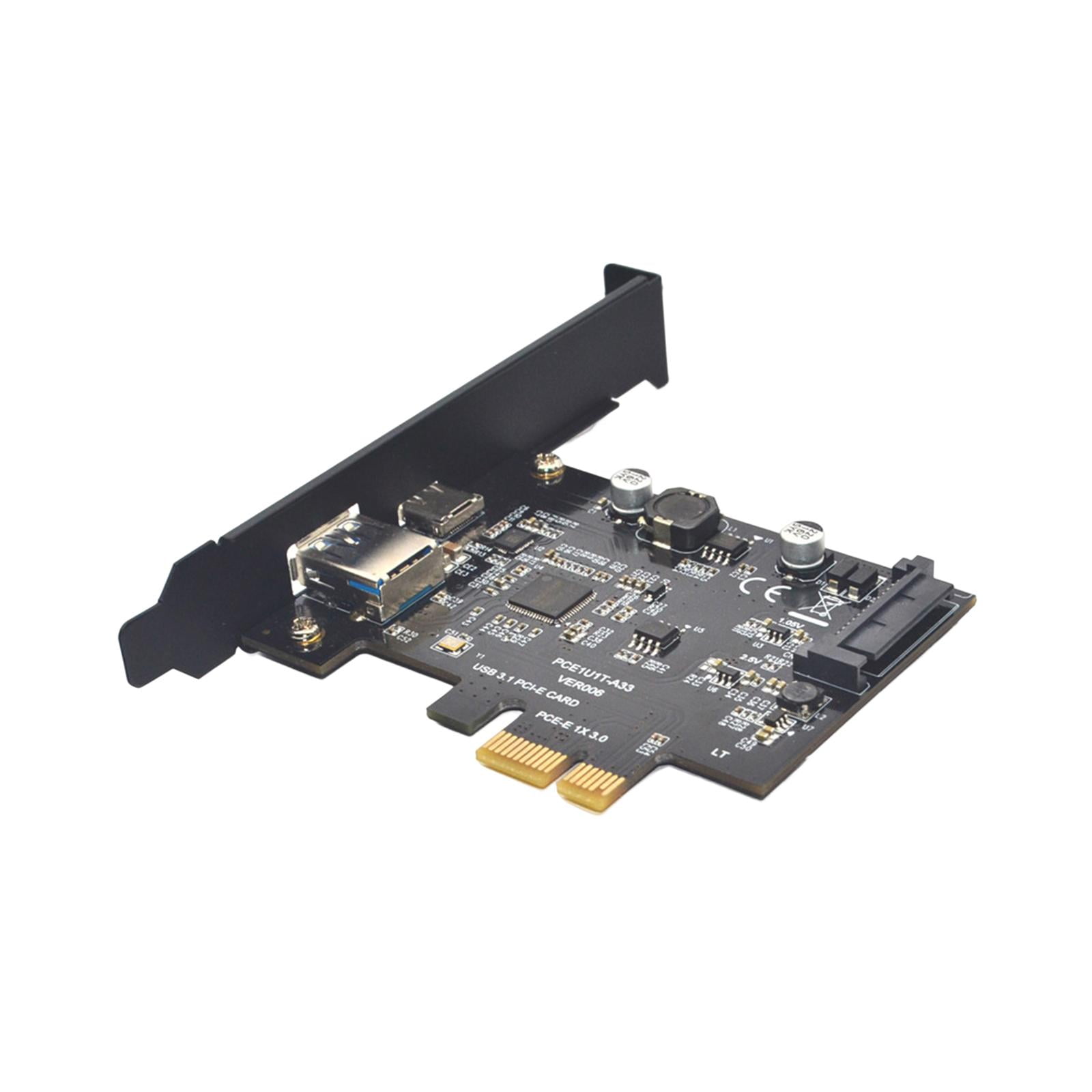 Kokiya Pci-e to USB 3.1 10 Gbps USB a + USB C Expansion Card Components ...