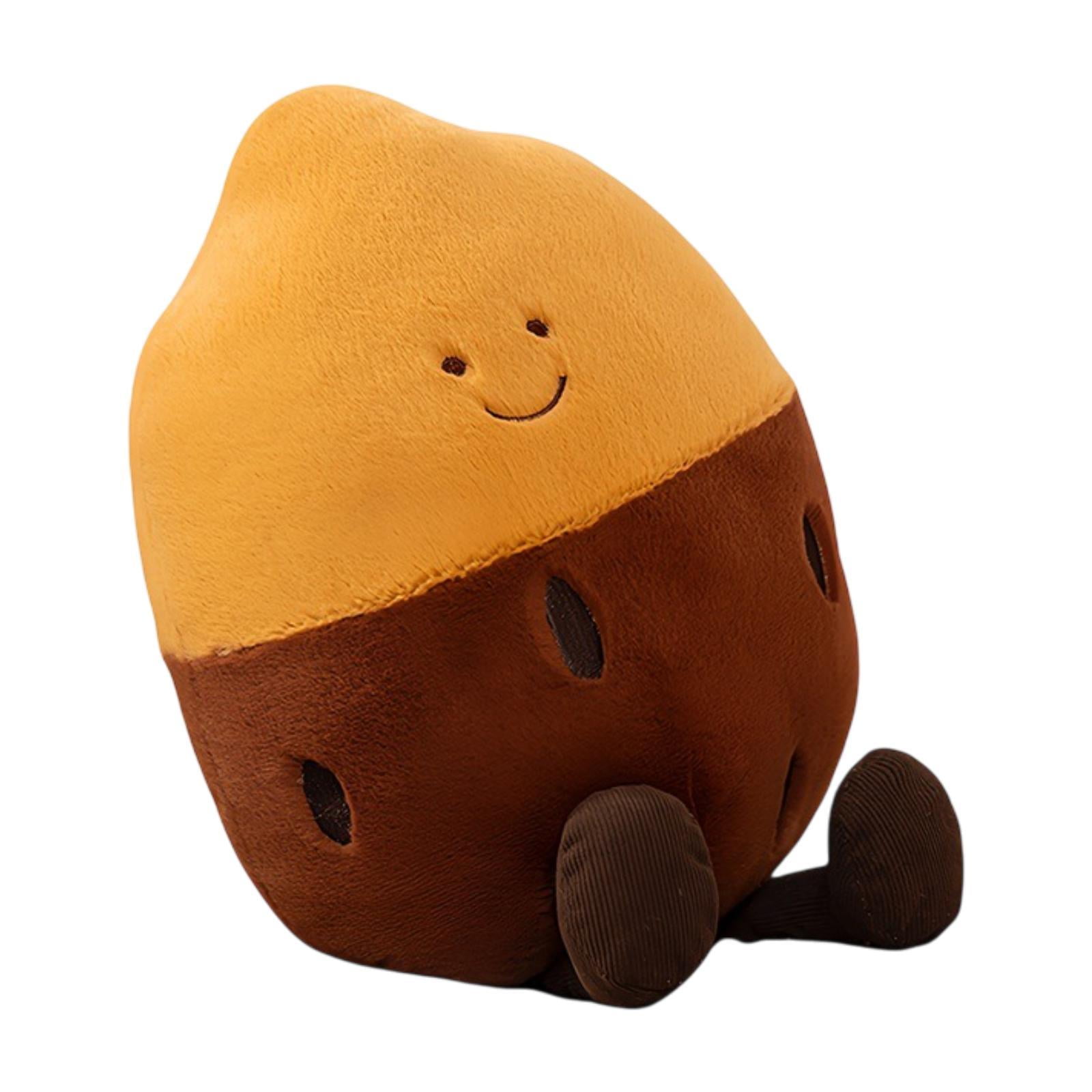 Kokiya Potato Stuffed Toy Cute Decoration for Bedroom Living Room Brown ...