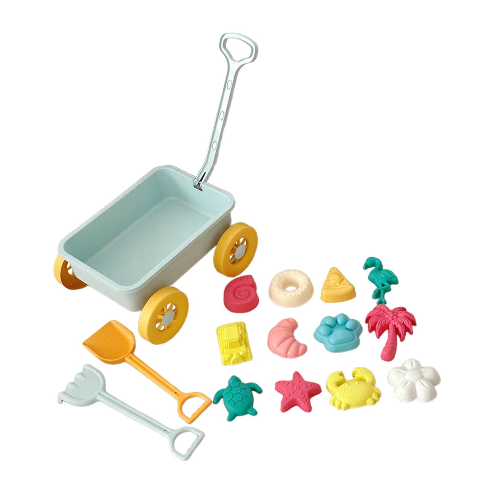 Kokiya Pretend Play Wagon Kid Pull Toy, Funky Sand Toy, Beach Toys ...