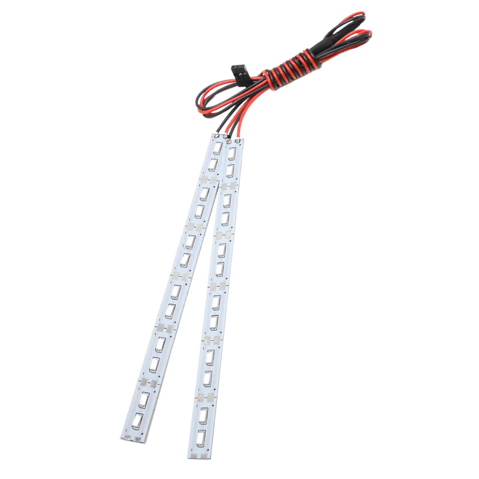Kokiya RC 24 LEDs Chassis Light Easy to Install Part 6V Aluminum RC LED Strip Accessory Blue ...
