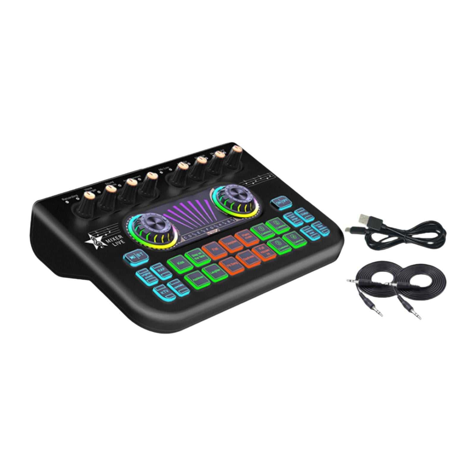 Kokiya Sound Audio Mixer Board Webcast Live Stream Sound Card for ...