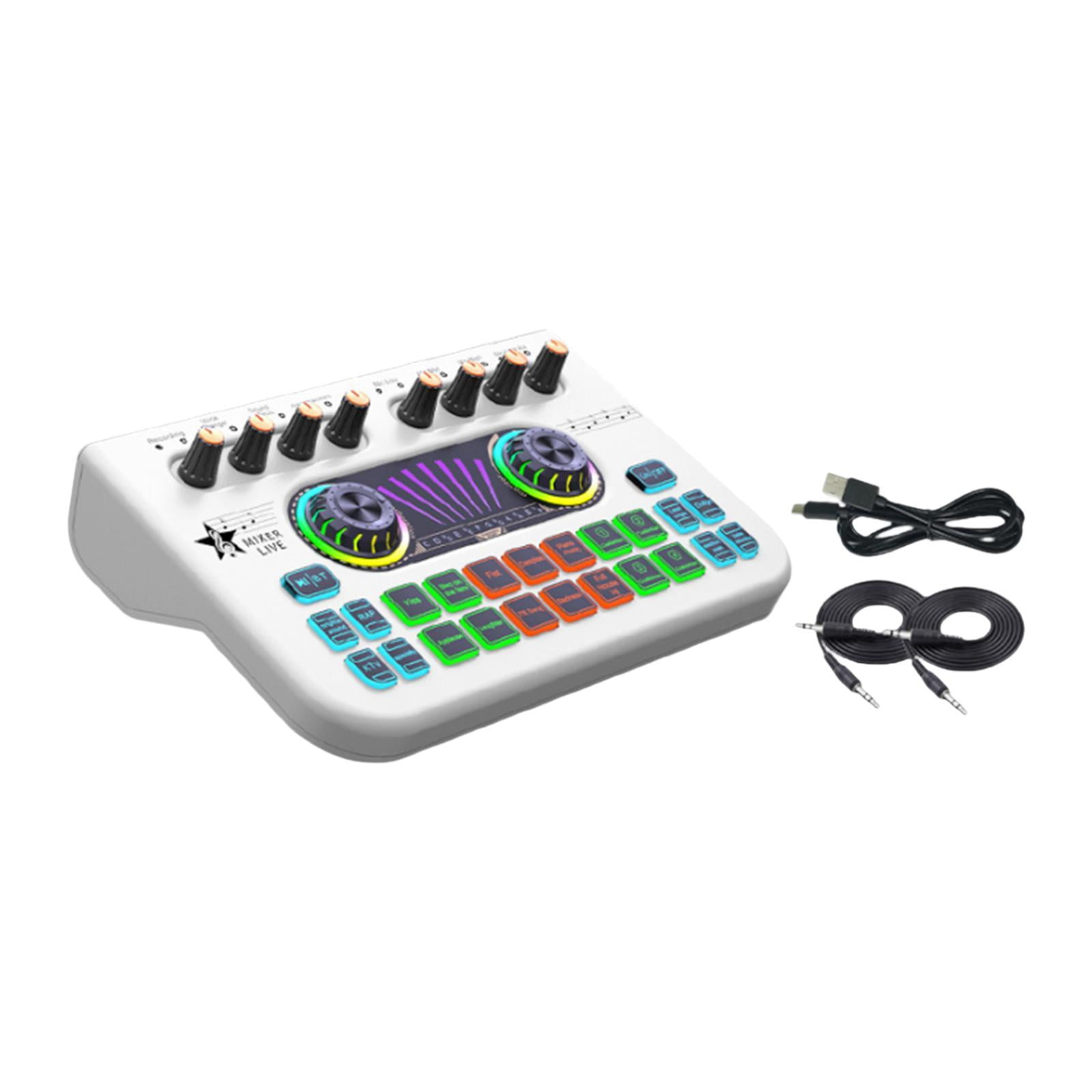 Kokiya Sound Audio Mixer Board Webcast Live Stream Sound Card for ...