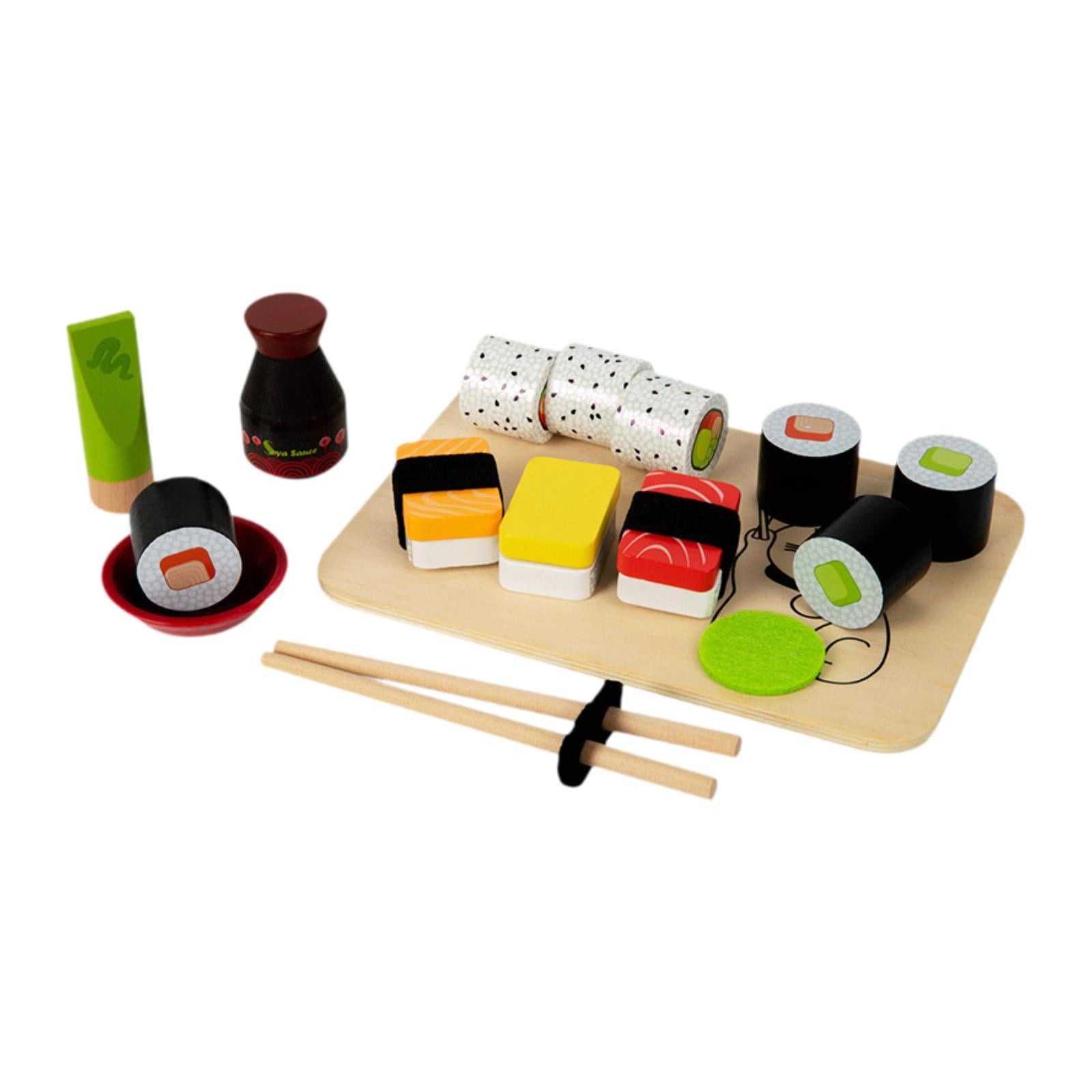 Kokiya Sushi Food Play Learning Toy Sushi Slicing Set for Girls Boys ...