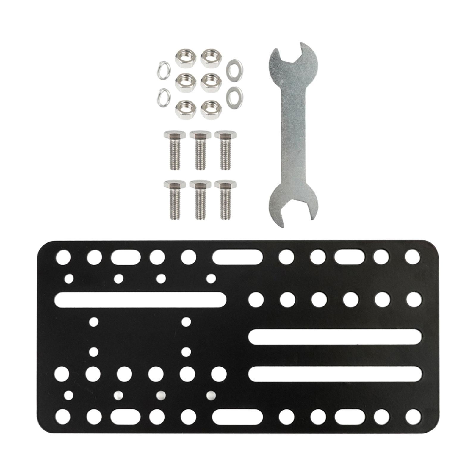 Kokiya USB Handbrake Mount Plate Black Metal Handbrake Accessories for ...