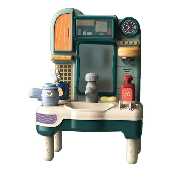 Kokiya Washbasin toys Bathroom Toy with Basin, Play Sink w/ Running ...