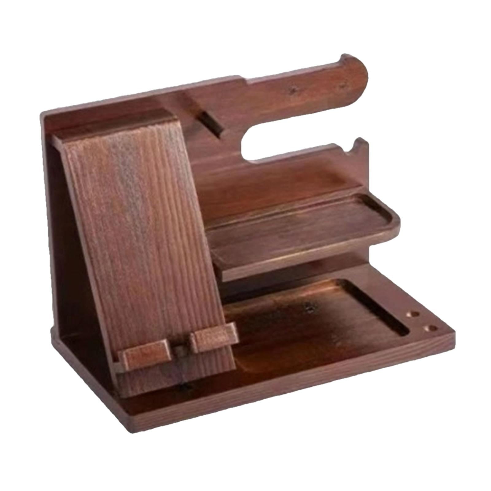 Kokiya Wood Phone Docking Station Portable Stylish Rustic Bracket ...