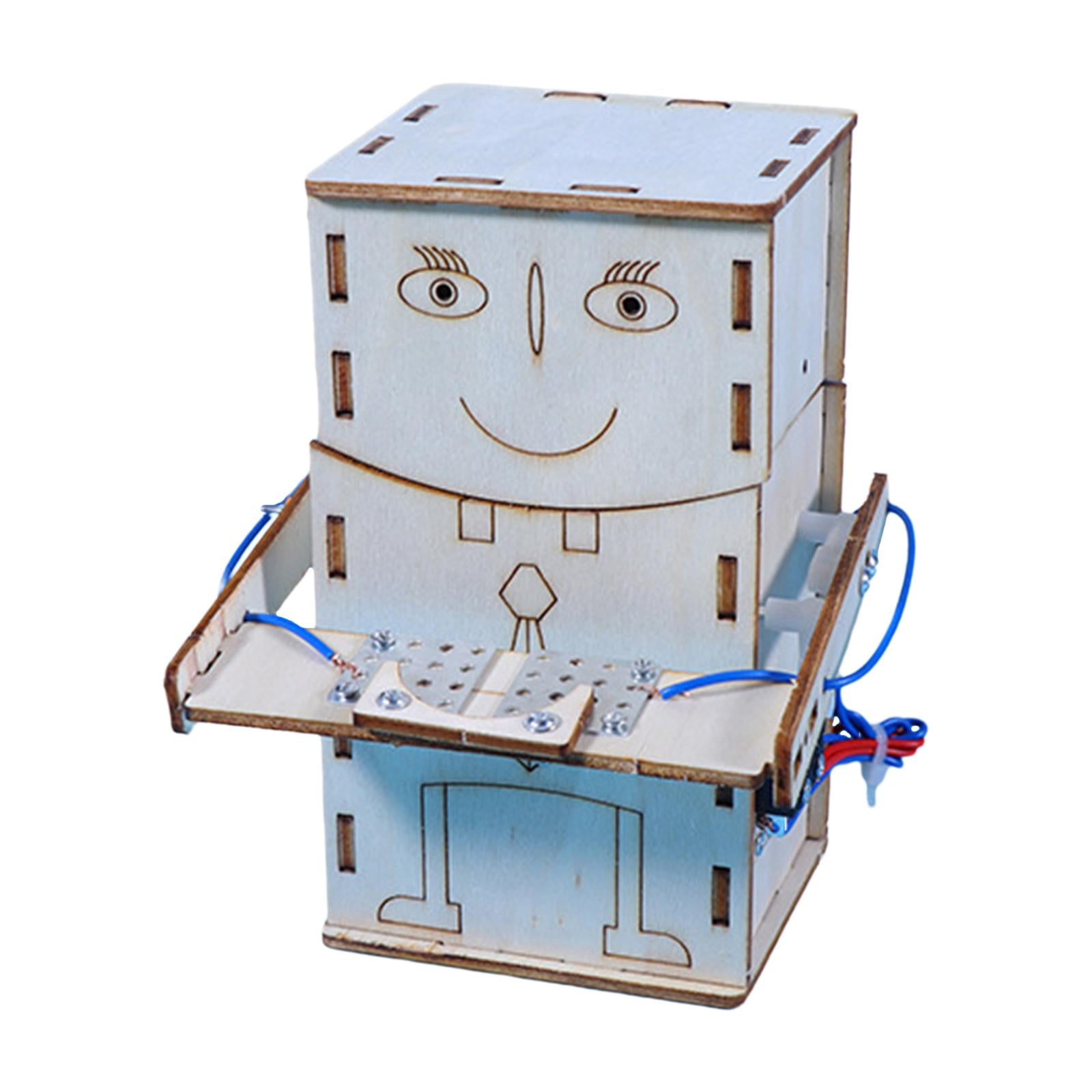 Kokiya Wood Science Project Model Set Novelty Saving Robot Money Box ...