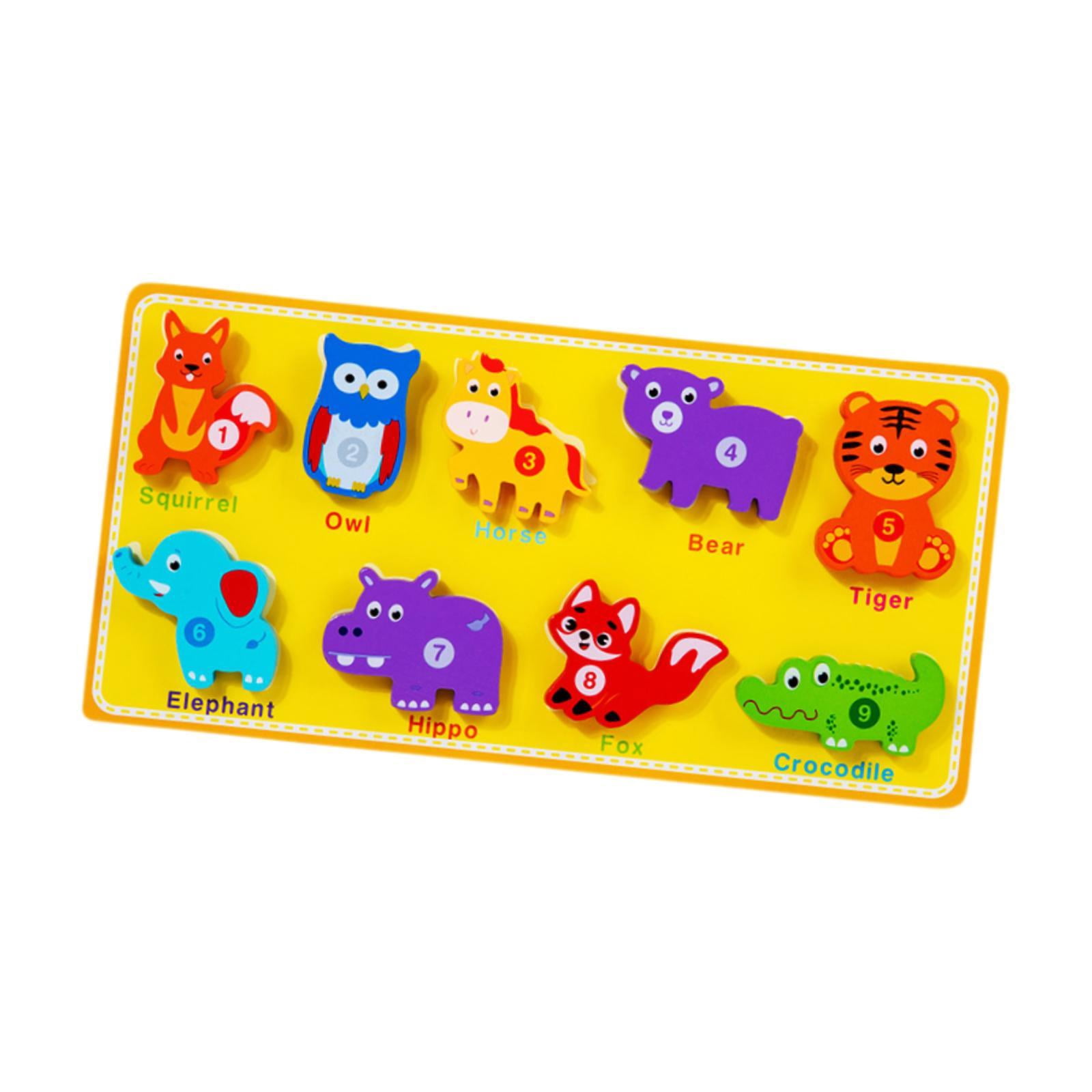 Kokiya Wooden Jigsaws Puzzle Toddlers Puzzle Developmental for Kids ...