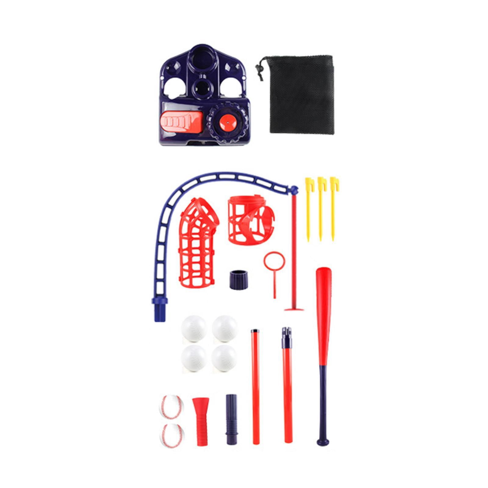 Kokiya ting Tee Ball Set with Step on Pitching Machine Adjustable ...