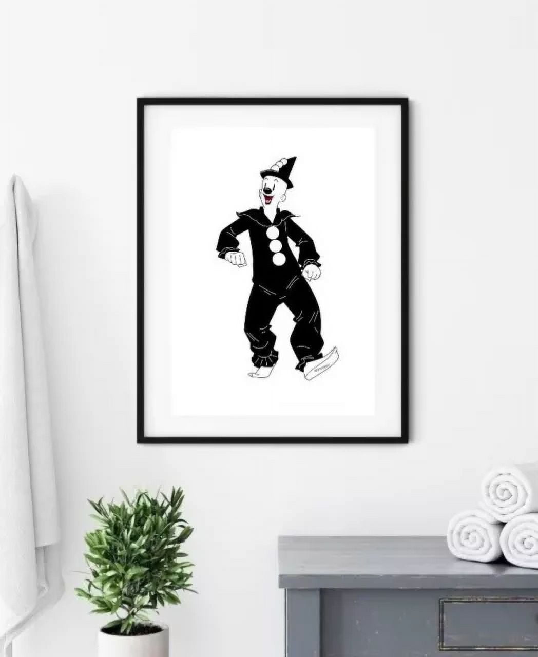 Koko The Clown Poster, Koko The Clown Print. Betty Boop Cartoon Character NO FRAMED POSTER, Home ...