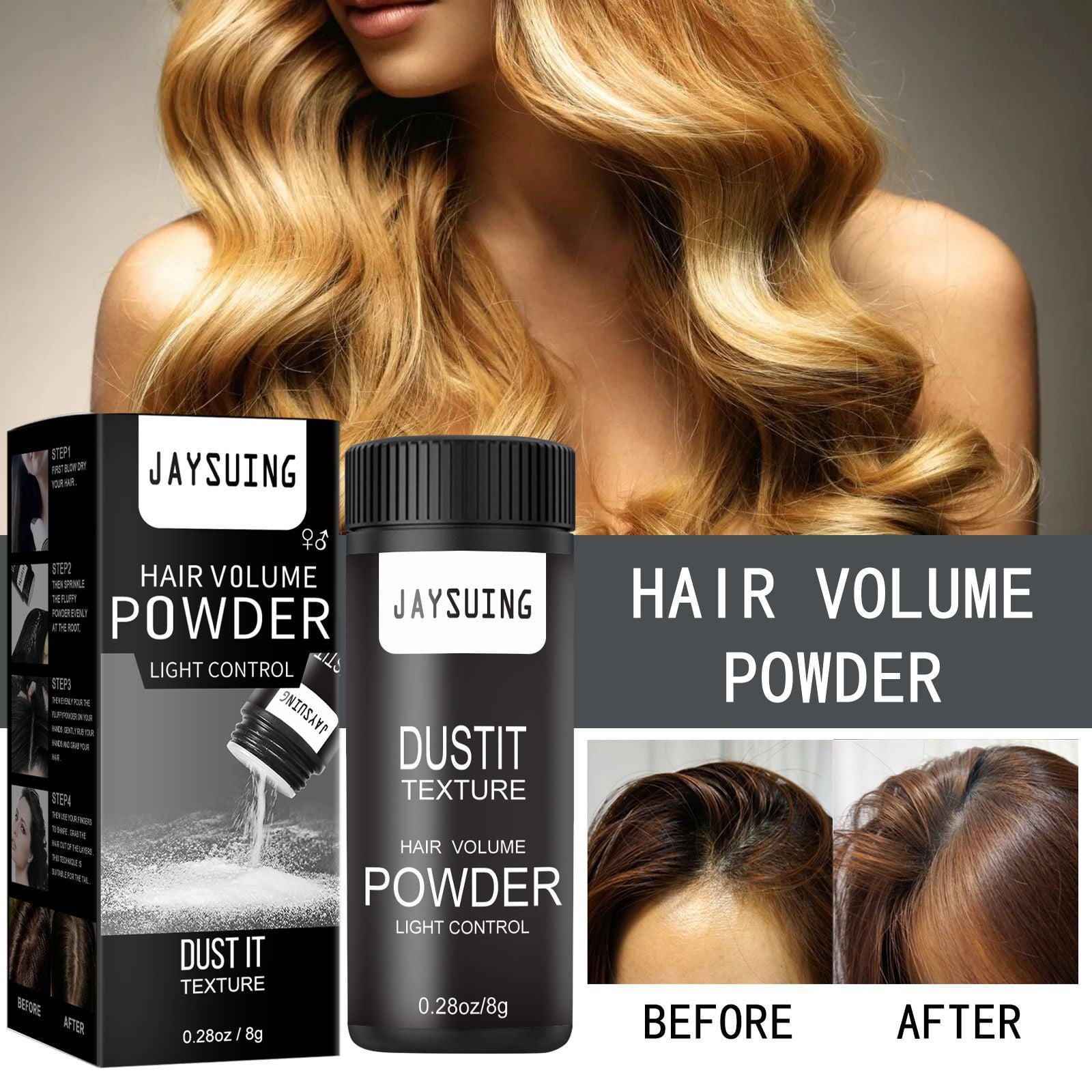 Kokoi Hair Volumizing Powder - Weightless Volume And Strong Hold, With ...