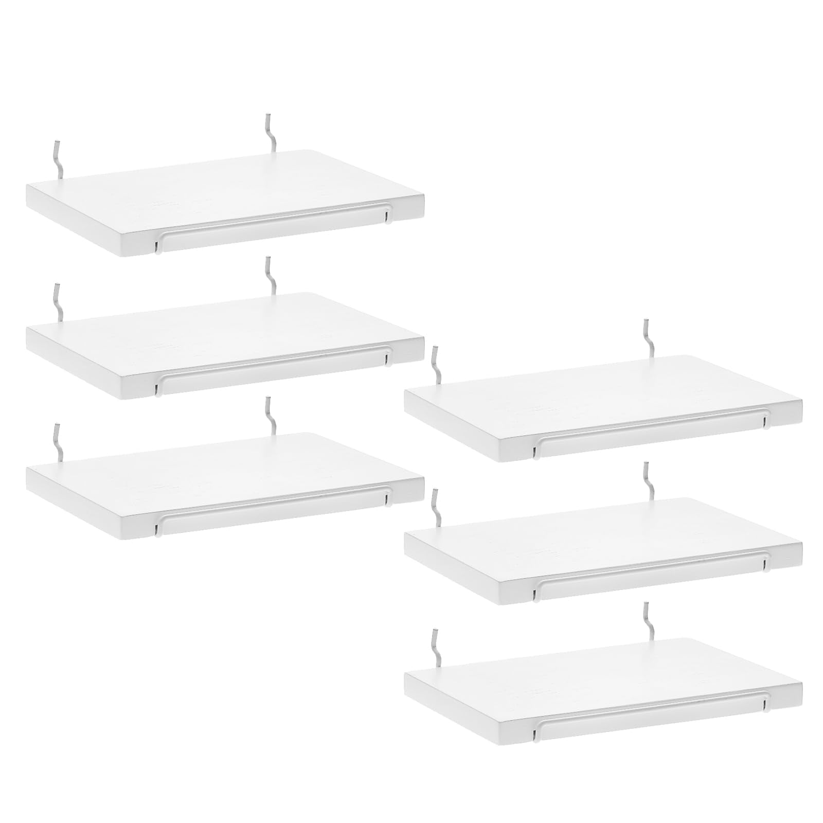 Kokone Pack of 6 Small Pegboard Shelf, Sturdy Iron Pegboard Accessories ...