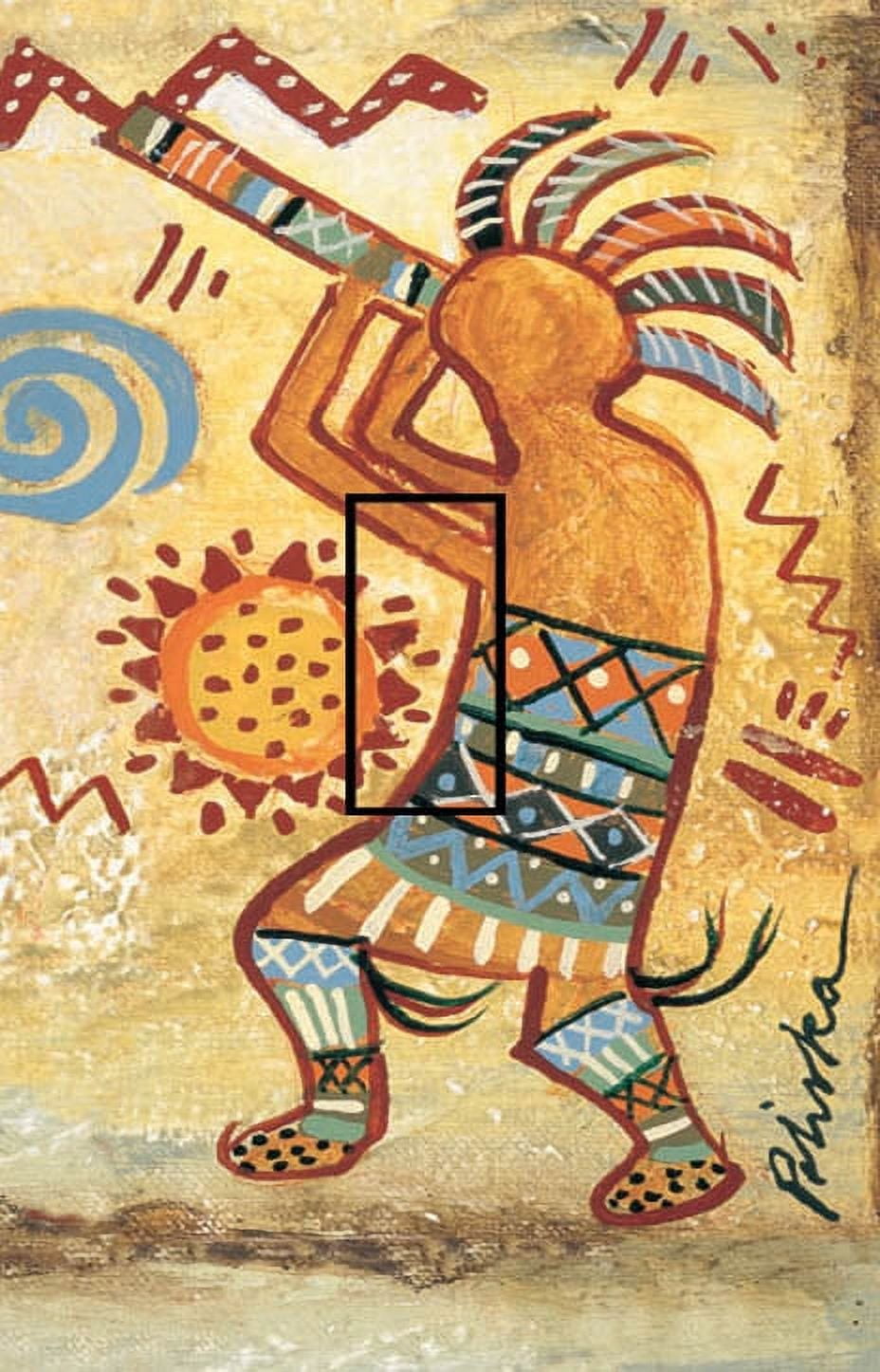 Kokopelli Dancer Single Toggle SwitchStix Peel and Stick Art Deco ...