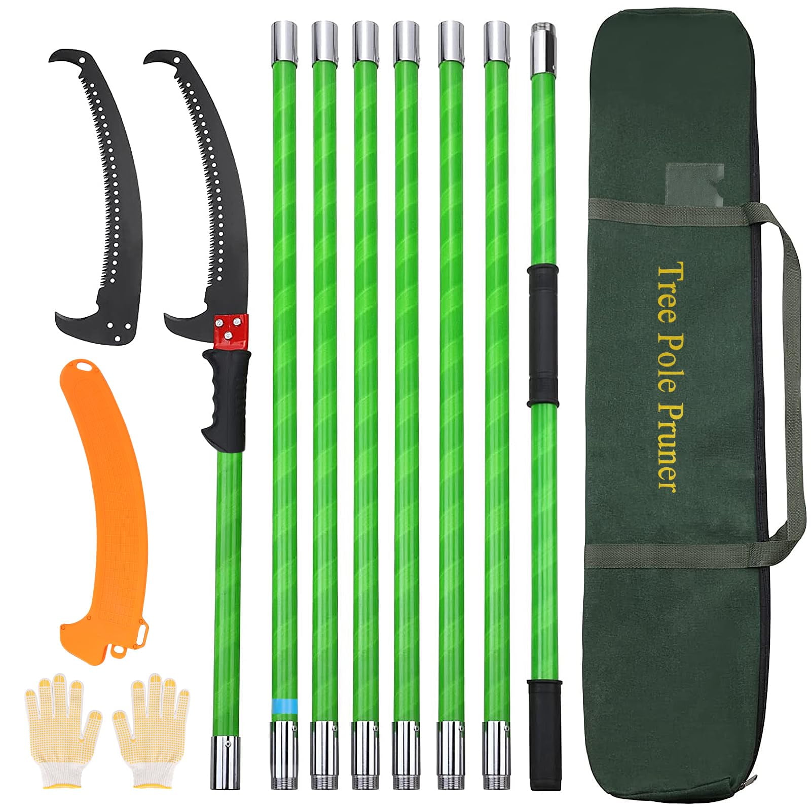 Kokorona Tree Pole Pruner Saws for Tree Trimming, 6.4-26 ft Manual Tree ...