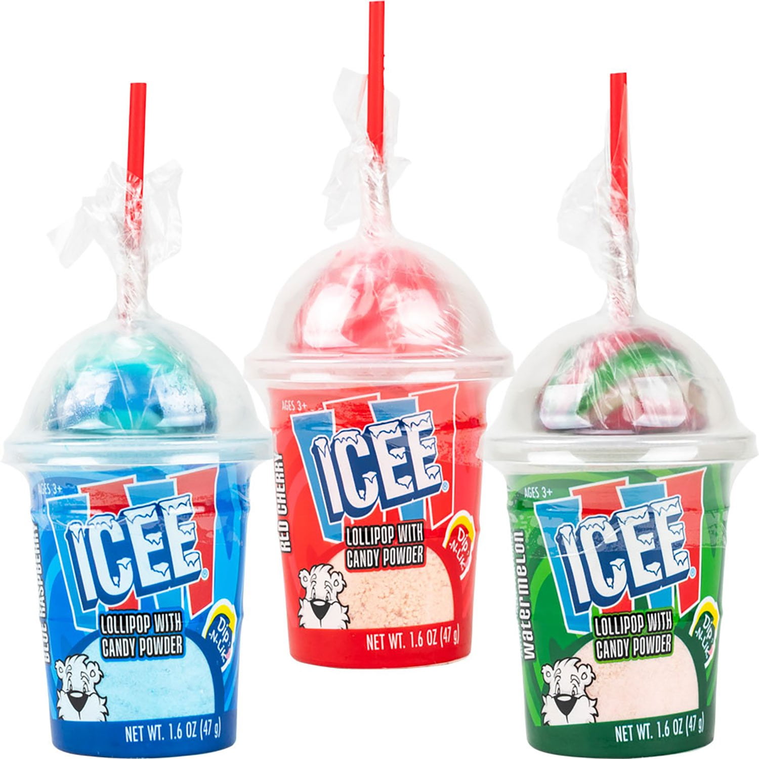 Kokos Confectionery & Novelty ICEE Dip-N-Lik Lollipop, 1.66 oz ...
