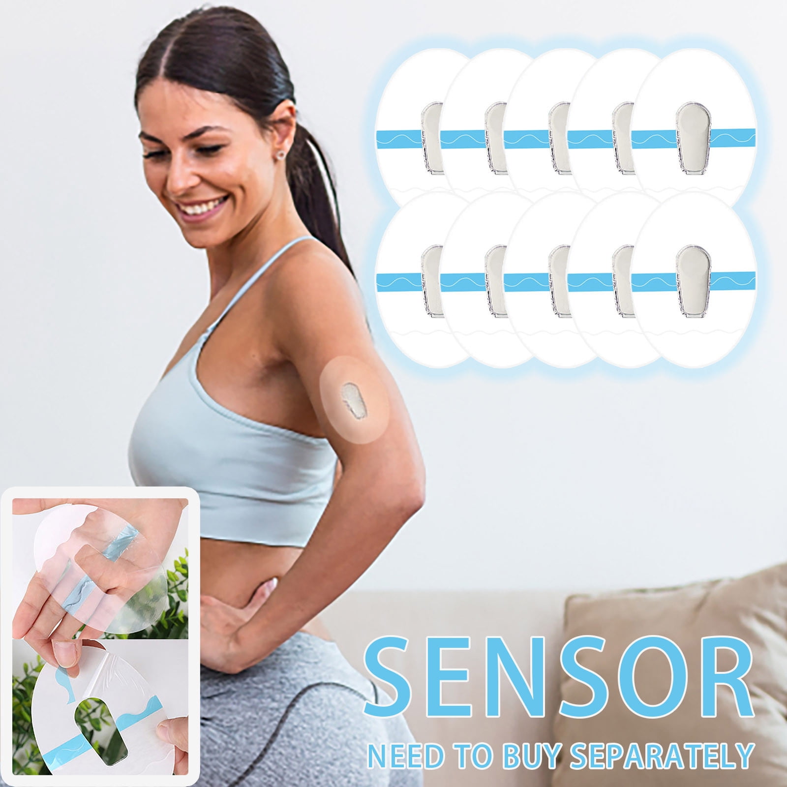 Kokovifyves 10 Pcs Waterproof Plasters, Self Adhesive Clear Plasters ...