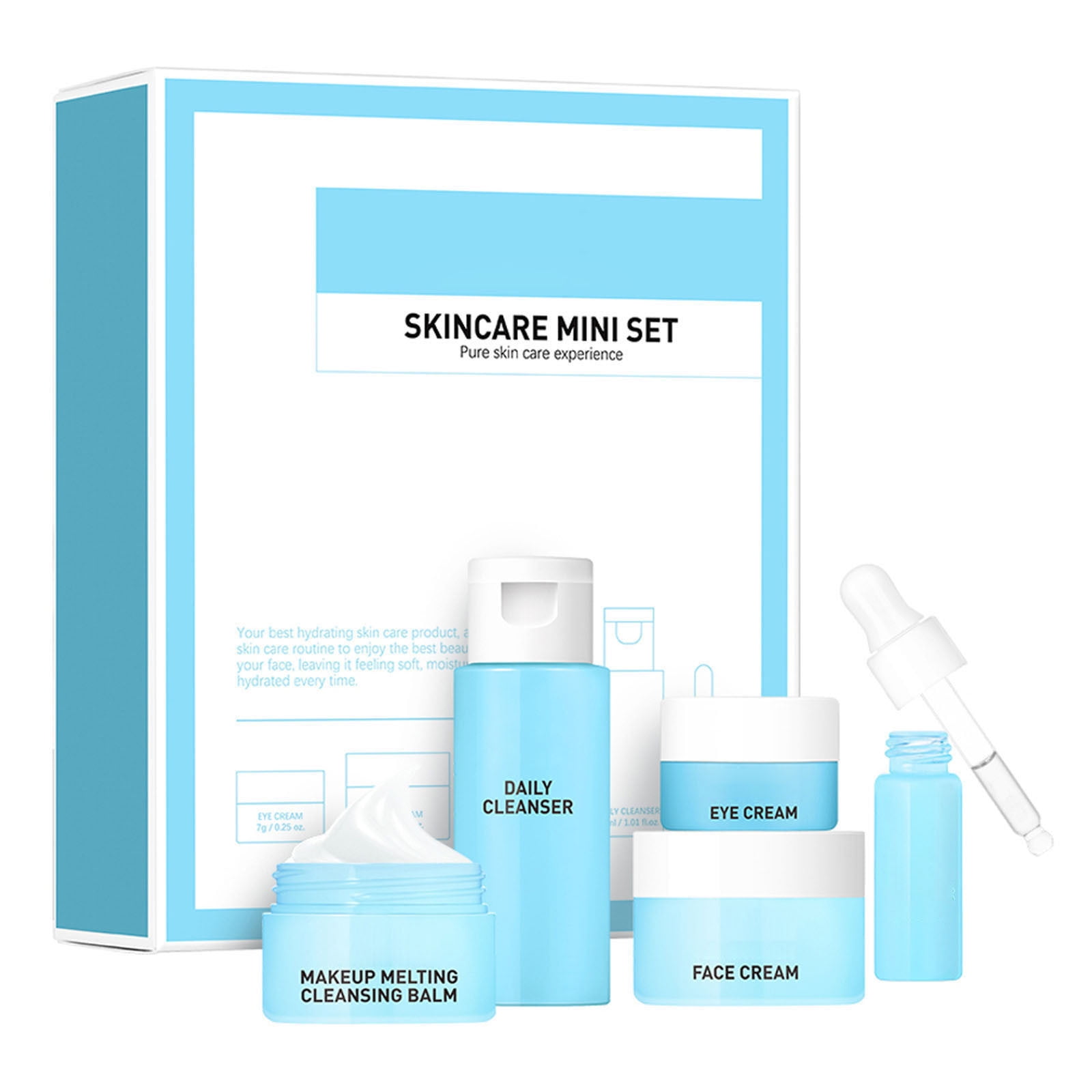 Kokovifyves 5PC Facial Care Set Cleanser Serum Eye Cream Toner ...