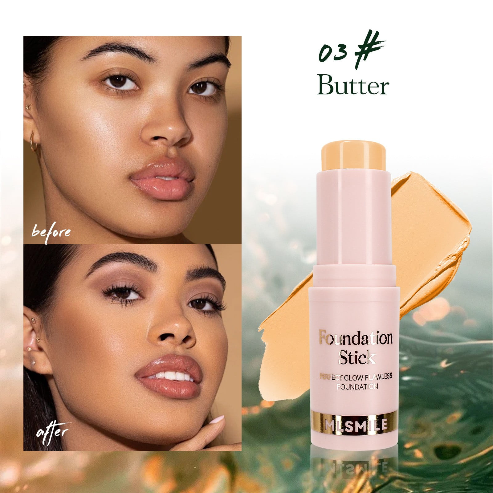 Kokovifyves 6-color Foundations Stick Waterproofs and Sweat-proof ...