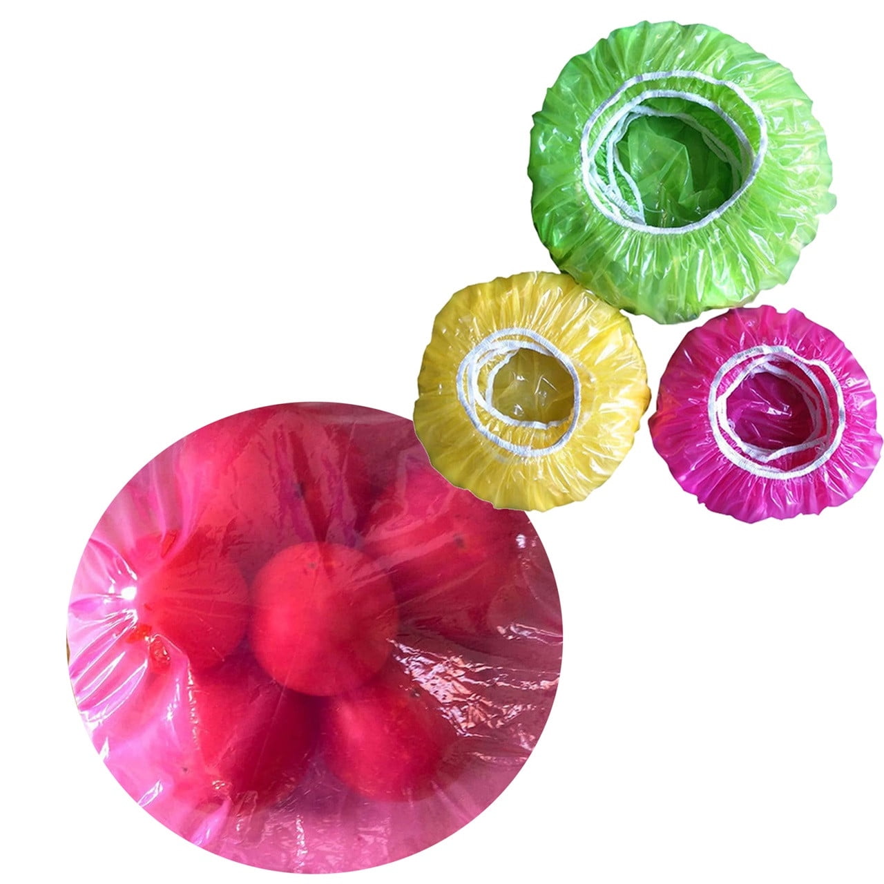 Kokovifyves 90PCS Food Covers Reusable Elastic Food Bowl Storage Covers ...
