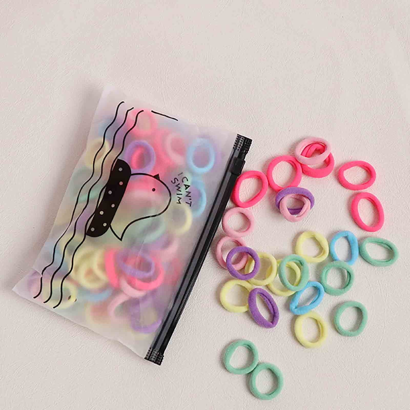 Kokovifyves Beauty Tools Pack of 100 Hair Bobbles for Women Hair ...