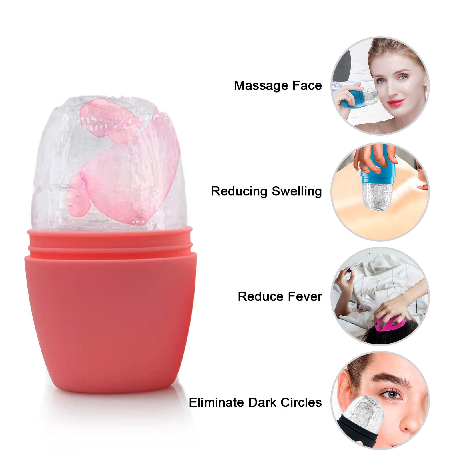 Kokovifyves Silicone Ice Roller for Face and Eye, Reusable Skin Care ...