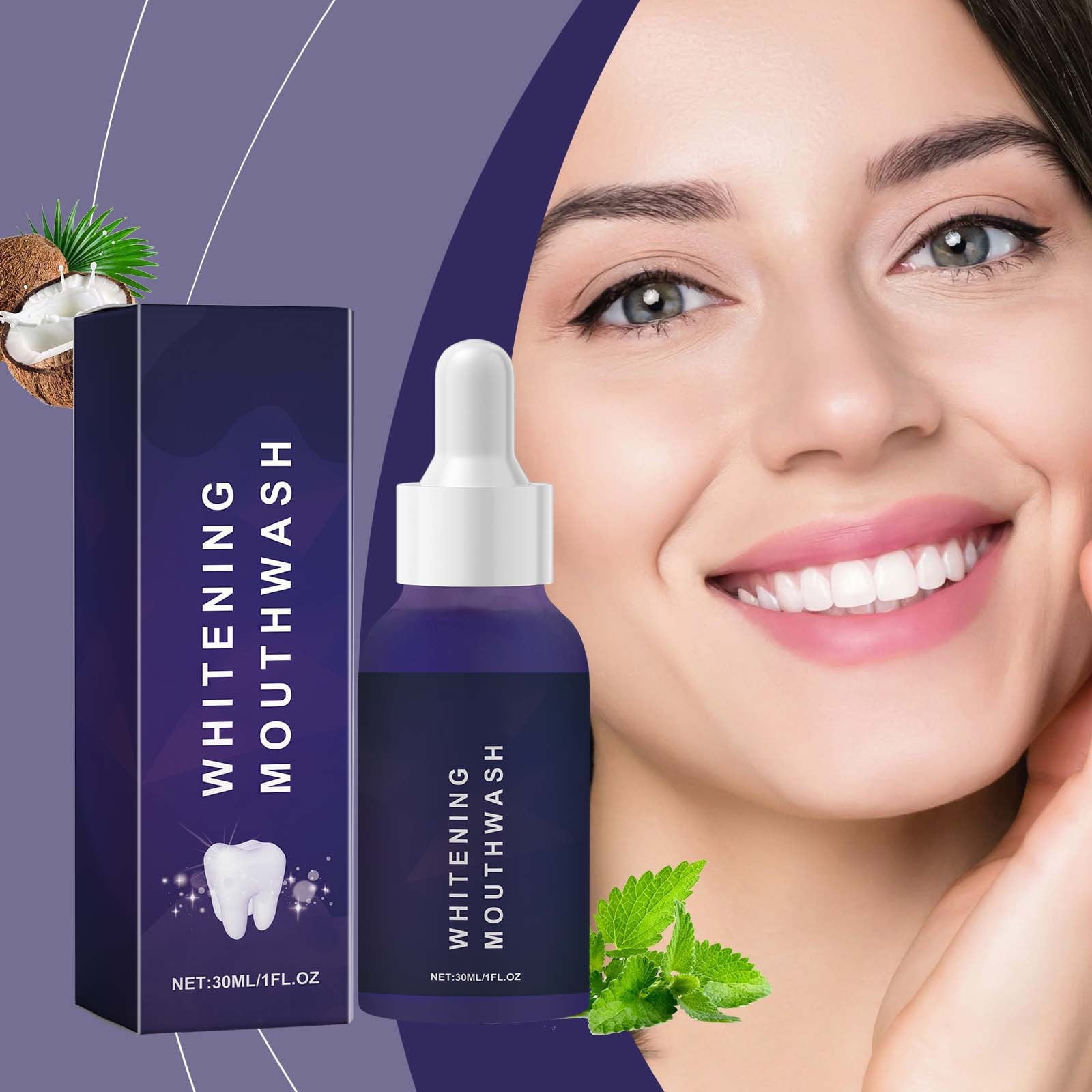 Kokovifyves Clearance Sales!Teeth Yellowing Rinse Mouth with Water Temperature and Ingredients ...