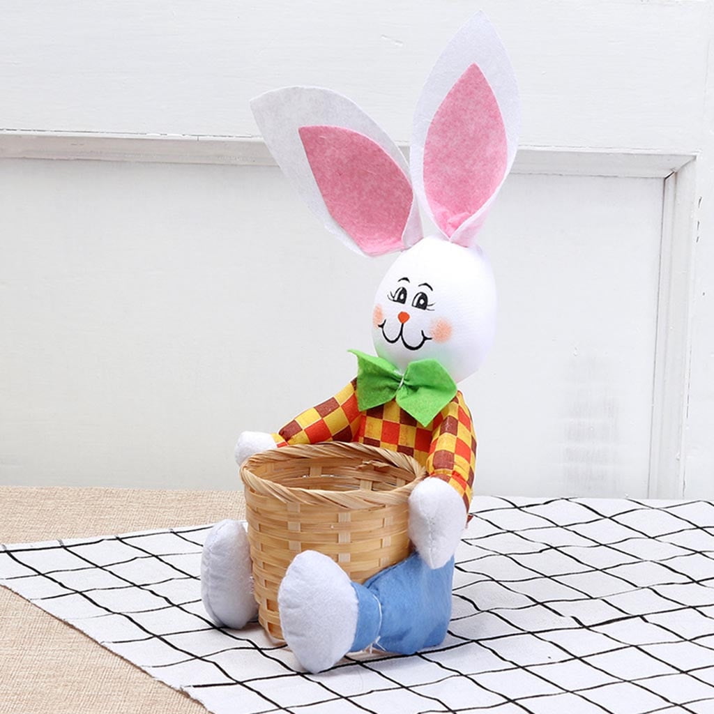 Kokovifyves Easter Bunny Basket Art Funny Kindergarten Colorful Basket ...