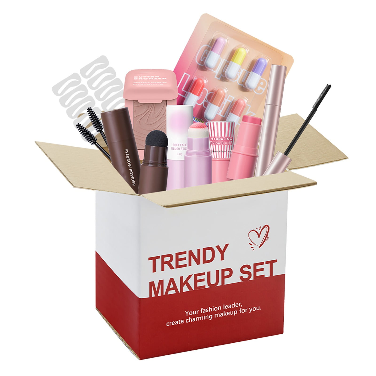 Kokovifyves Face Makeup Set Lip Gloss with Brilliante Colours and ...