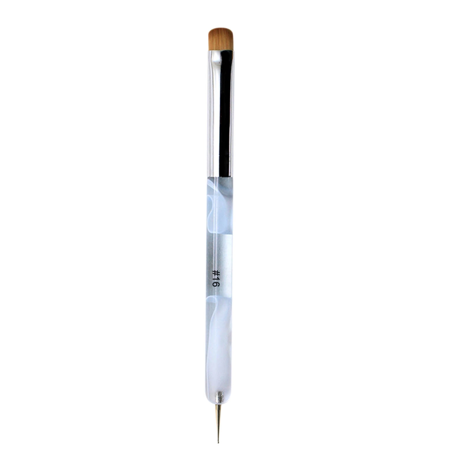 Kokovifyves French Manicure Brush -Two Way Nail Art Brush with Dotting ...