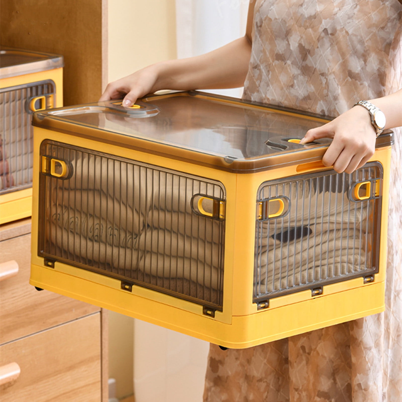 Kokovifyves Home Storage Clearance Storage Bins with Lids - Collapsible ...