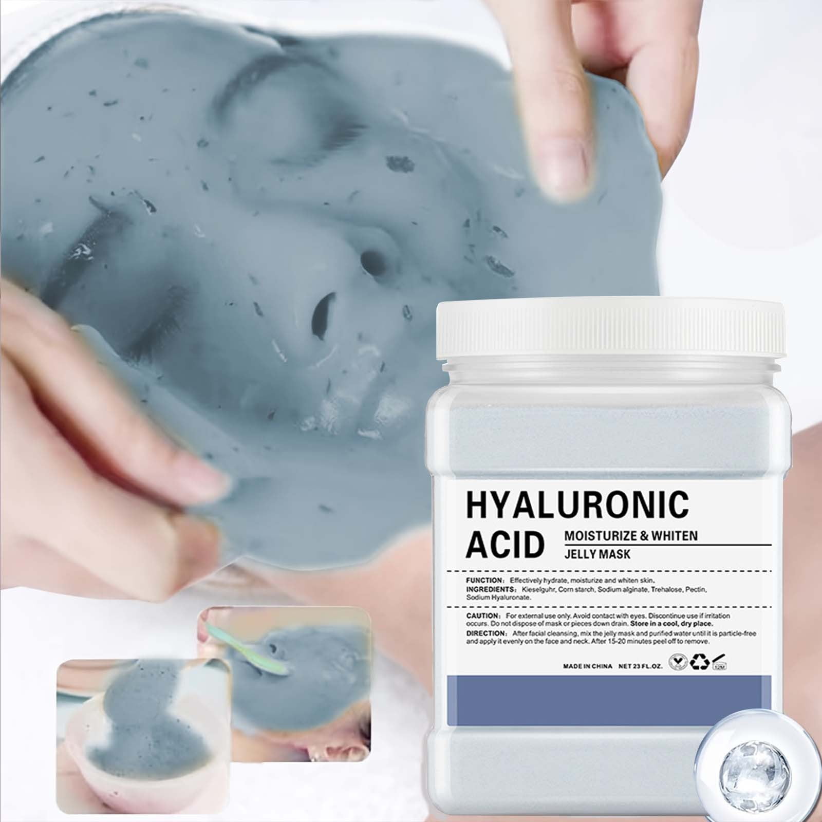 Kokovifyves Hyaluronic Crystal Jelly Facial Mask Powder Aging Water ...