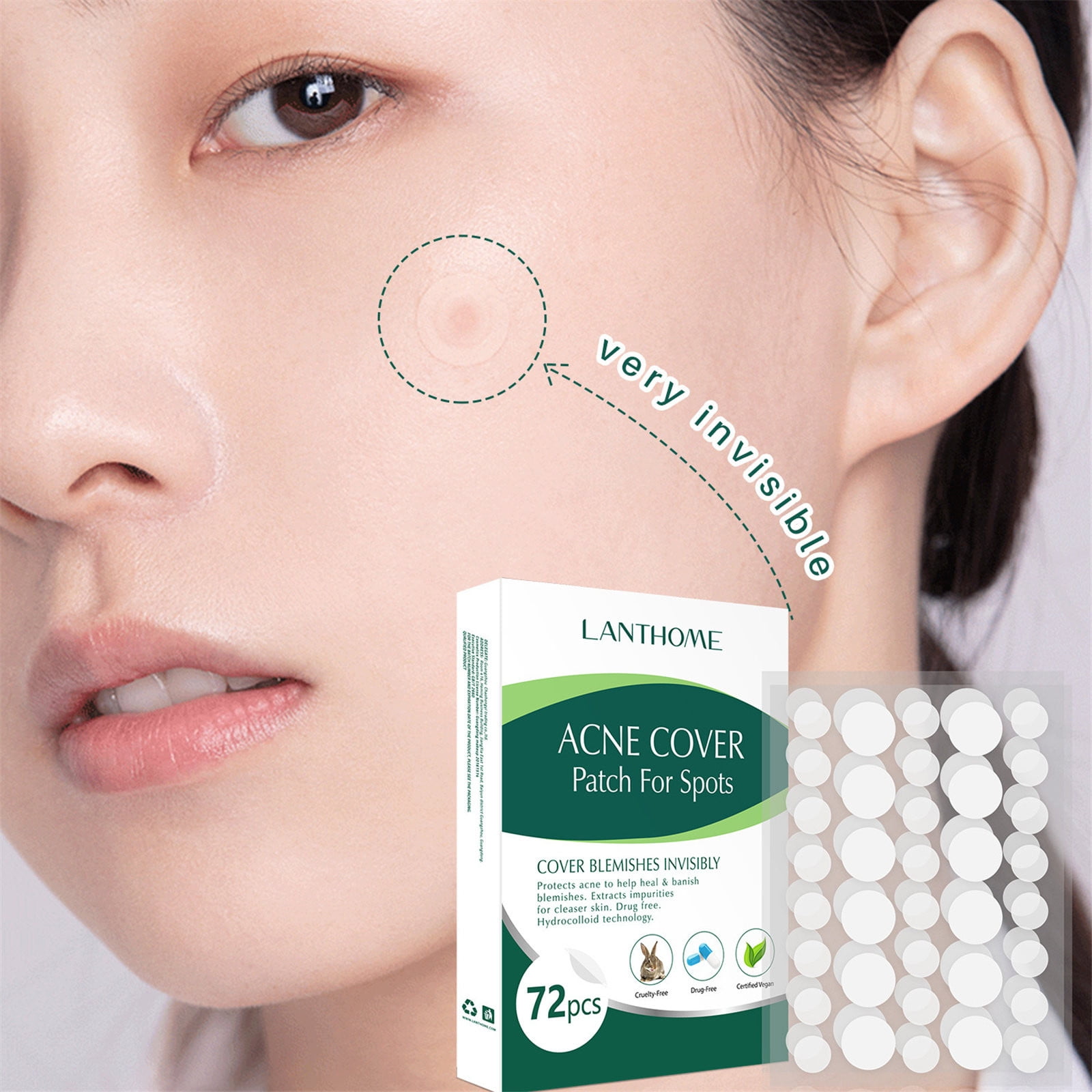 Kokovifyves Hydrocolloid Acne Pimple Patch for Pimples and Blemishes ...
