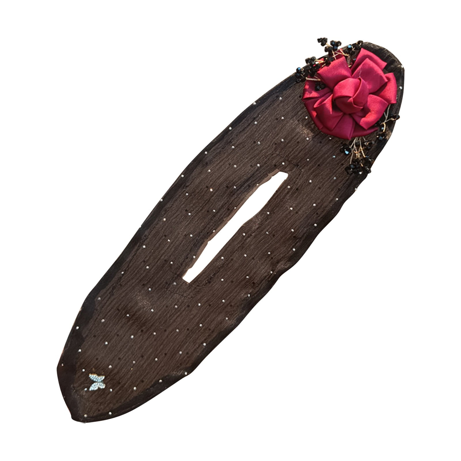 Kokovifyves Lazy Tie Hair Head Coiled Hair Artifacts Clip Head Flower ...