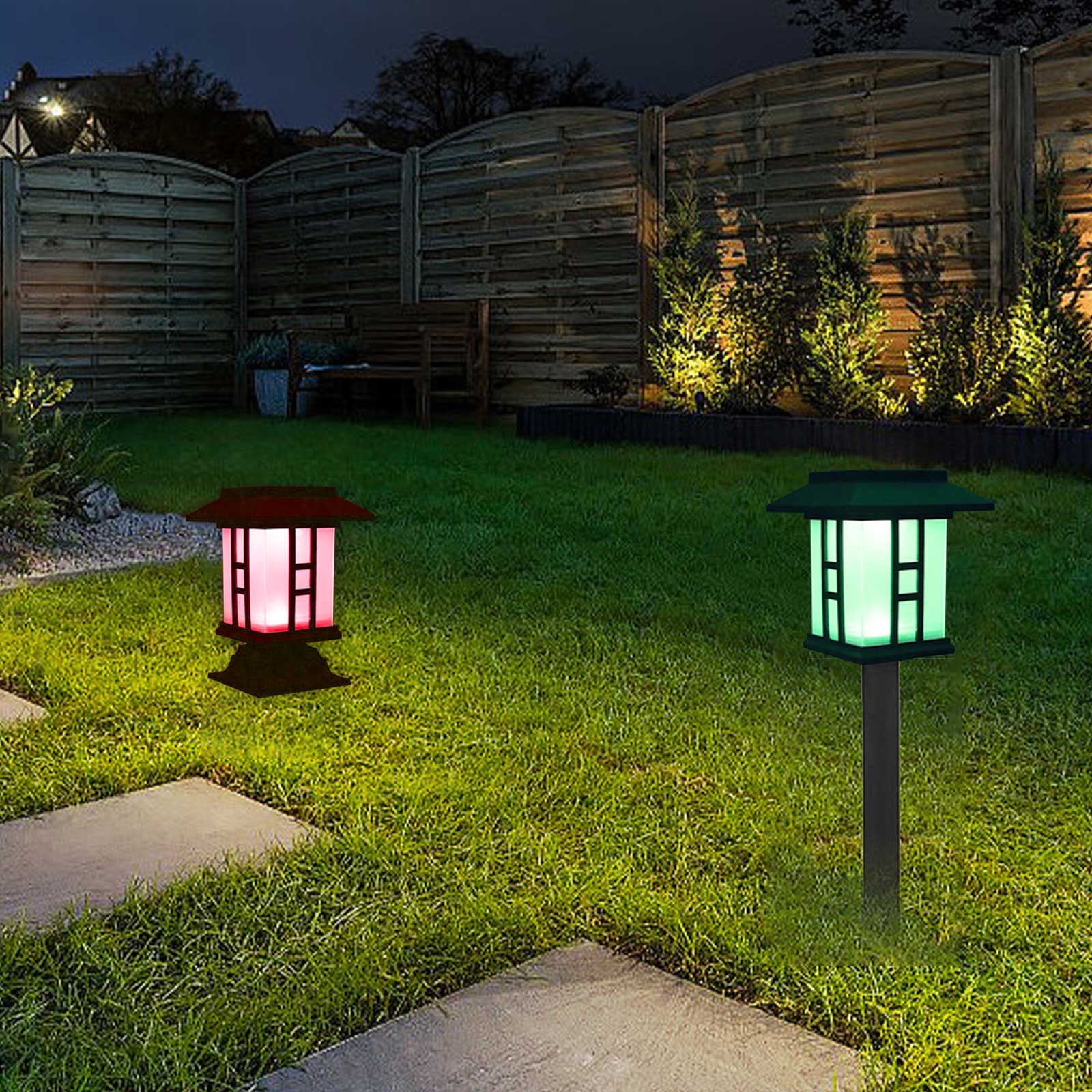 Kokovifyves Led Outdoor Solar Lights, Waterproof Land-Scape Spotlights ...