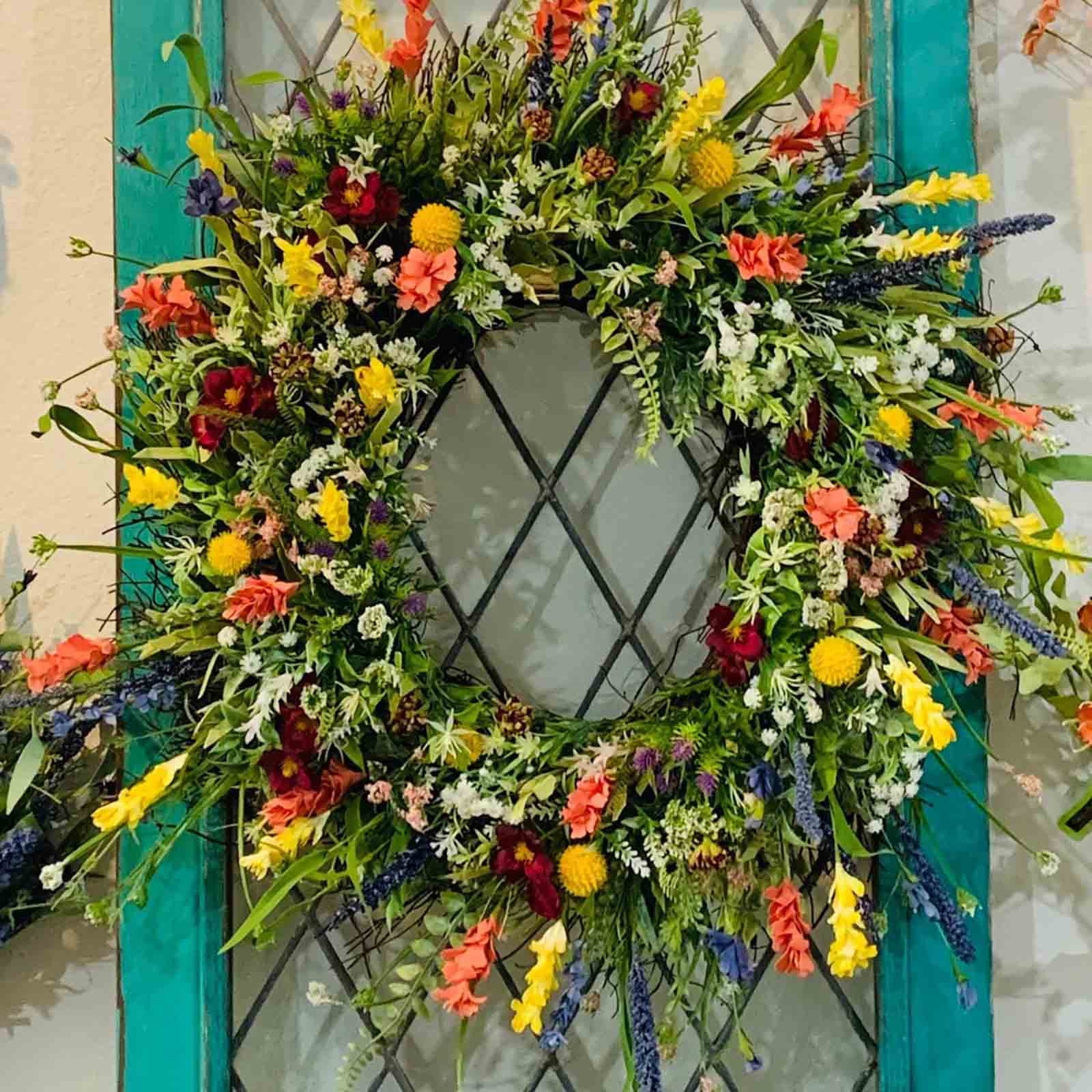 Kokovifyves Spring Wreaths for Front Door Flower Wreath Spring and ...