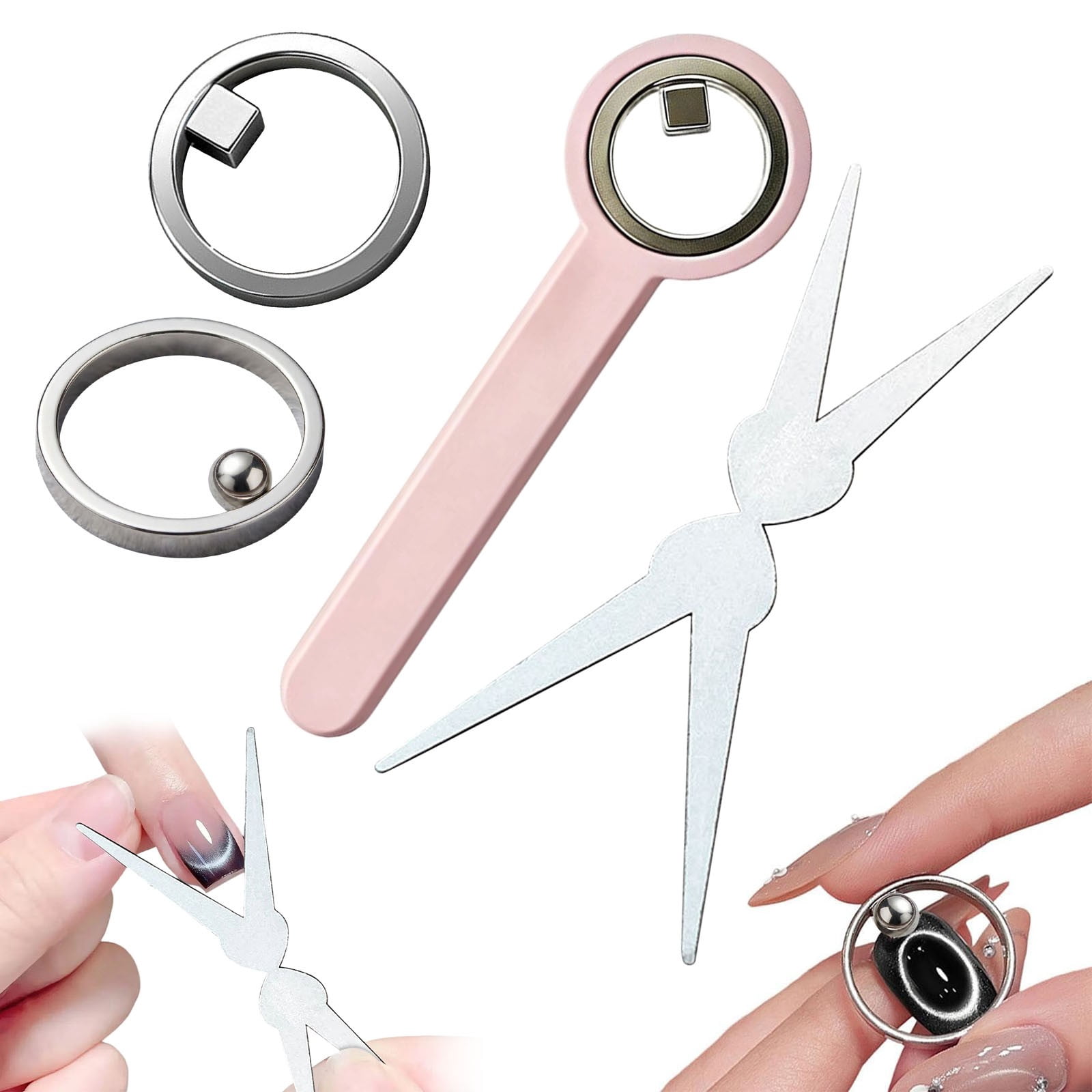 Kokovifyves Strong Gel Nail Magnet for Eye Gel Nails DIY Home Salon Kit ...