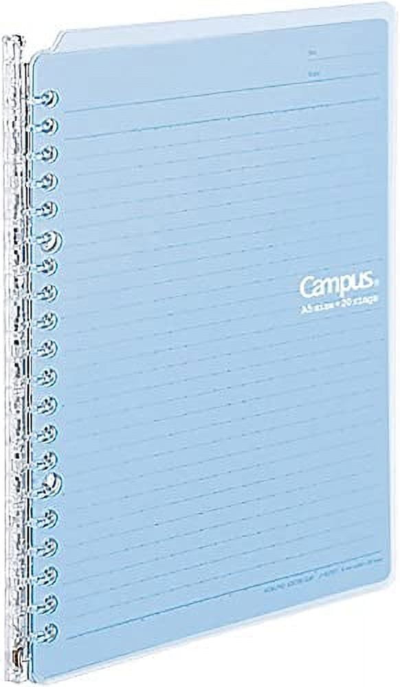 Kokuyo Campus Smart Ring Binder, Up to 25 Sheets, A5, 20 Holes, Light Blue, Japan Import (RU ...