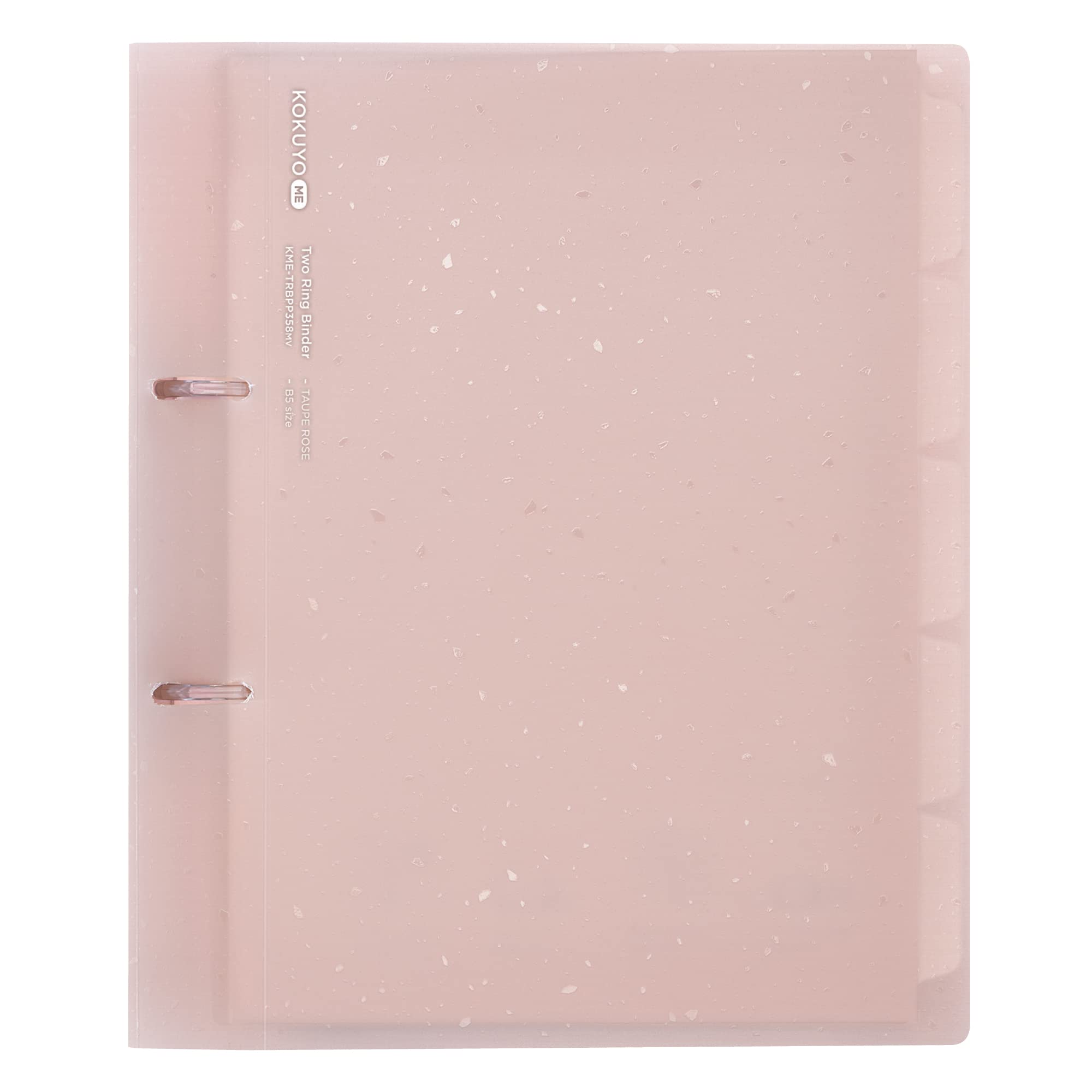 Kokuyo Me 2-Ring Loose Leaf Binder, B5, Up to 100 Sheets, Taupe Rose ...