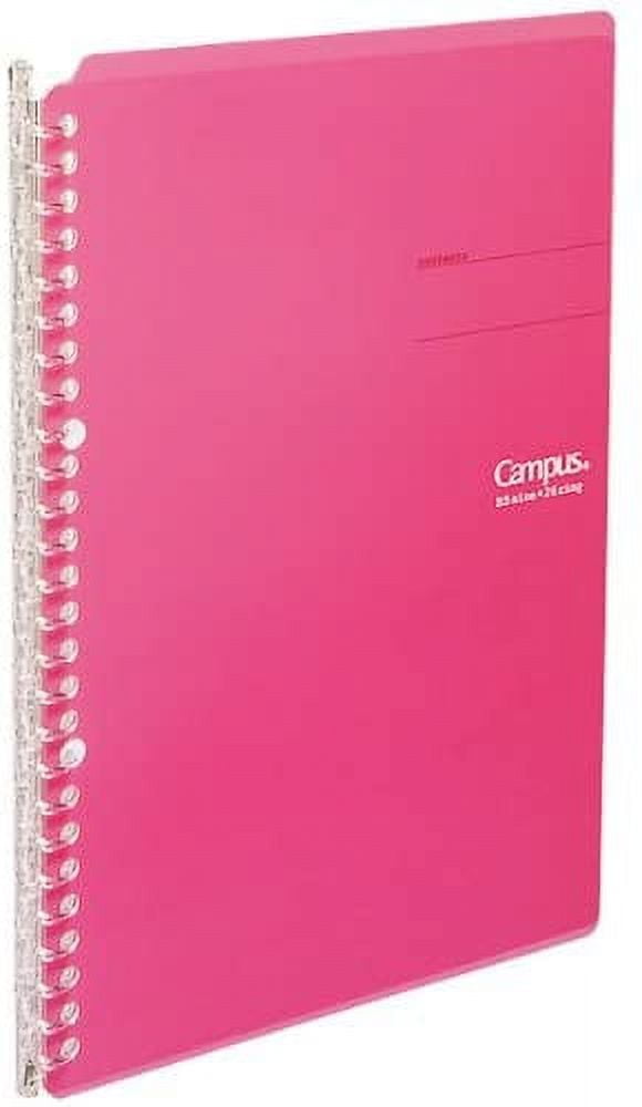 Kokuyo Smart Ring Binder, Up to 25 Sheets, B5, 26 Holes, Pink (ル-SP700P) - Walmart.com